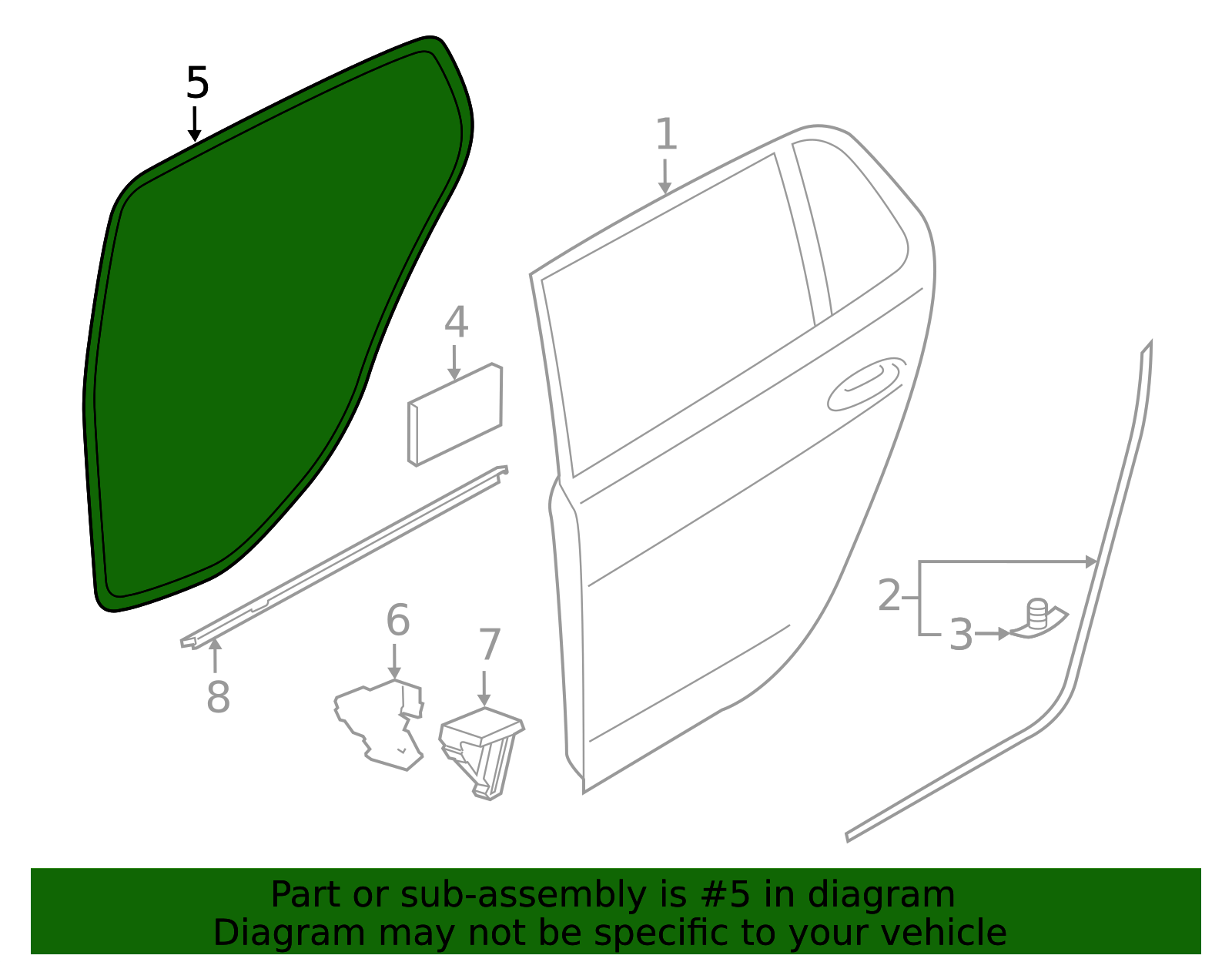2015-2021 Volkswagen Weather-Strip On Body 5G6-867-913-A | VW Direct ...