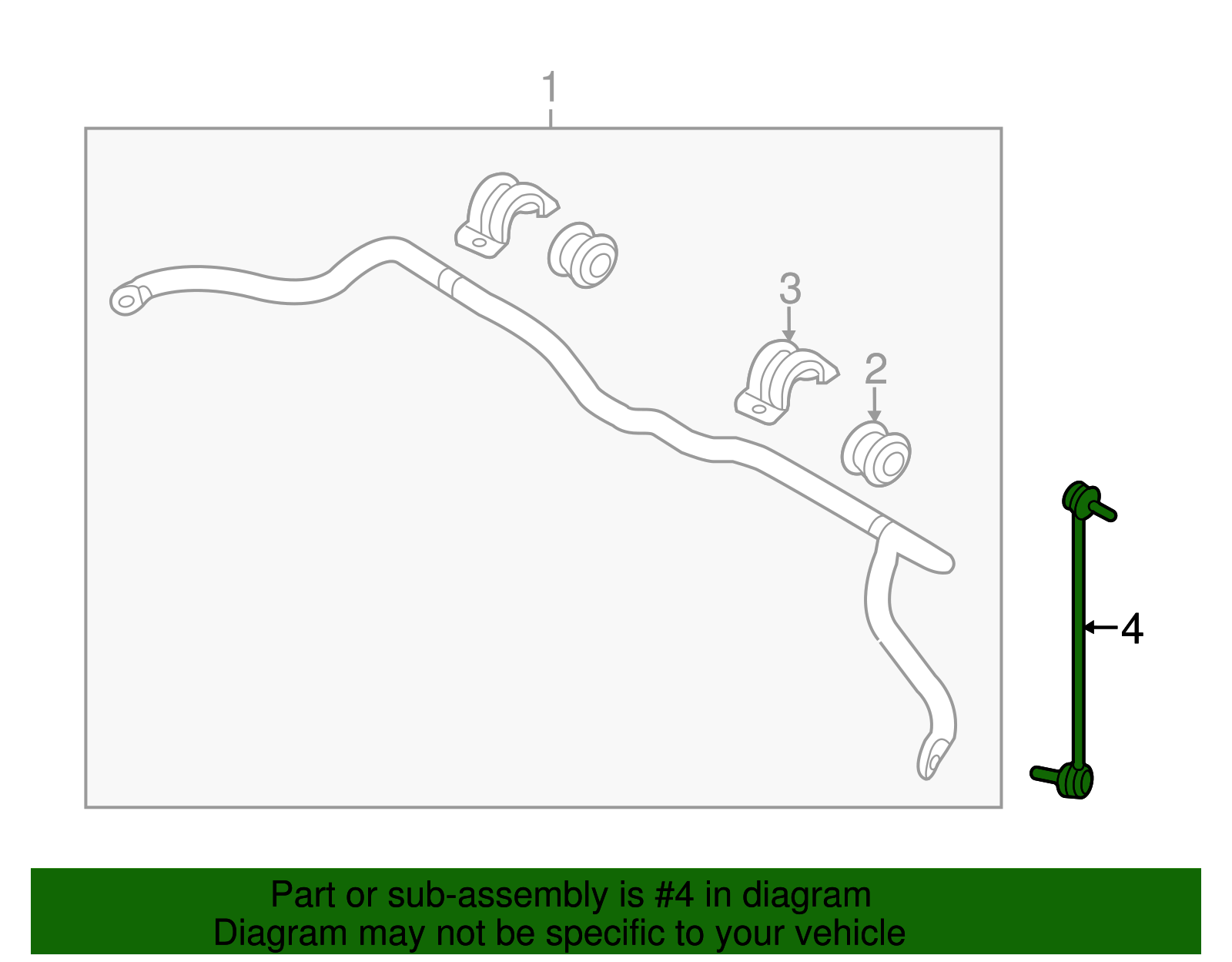 54830-2W000 - Stabilizer Link 2014-2015 Kia Sorento | Kia.Parts Store