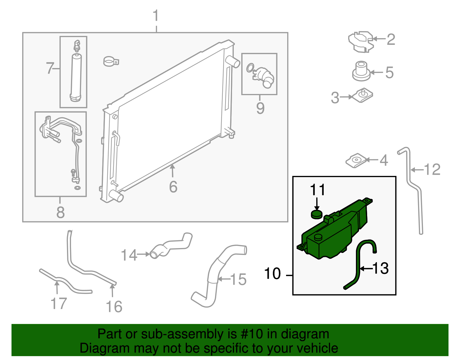 21710-JK000 - Reservoir Tank 2007-2015 Infiniti | Infiniti Wholesale Direct