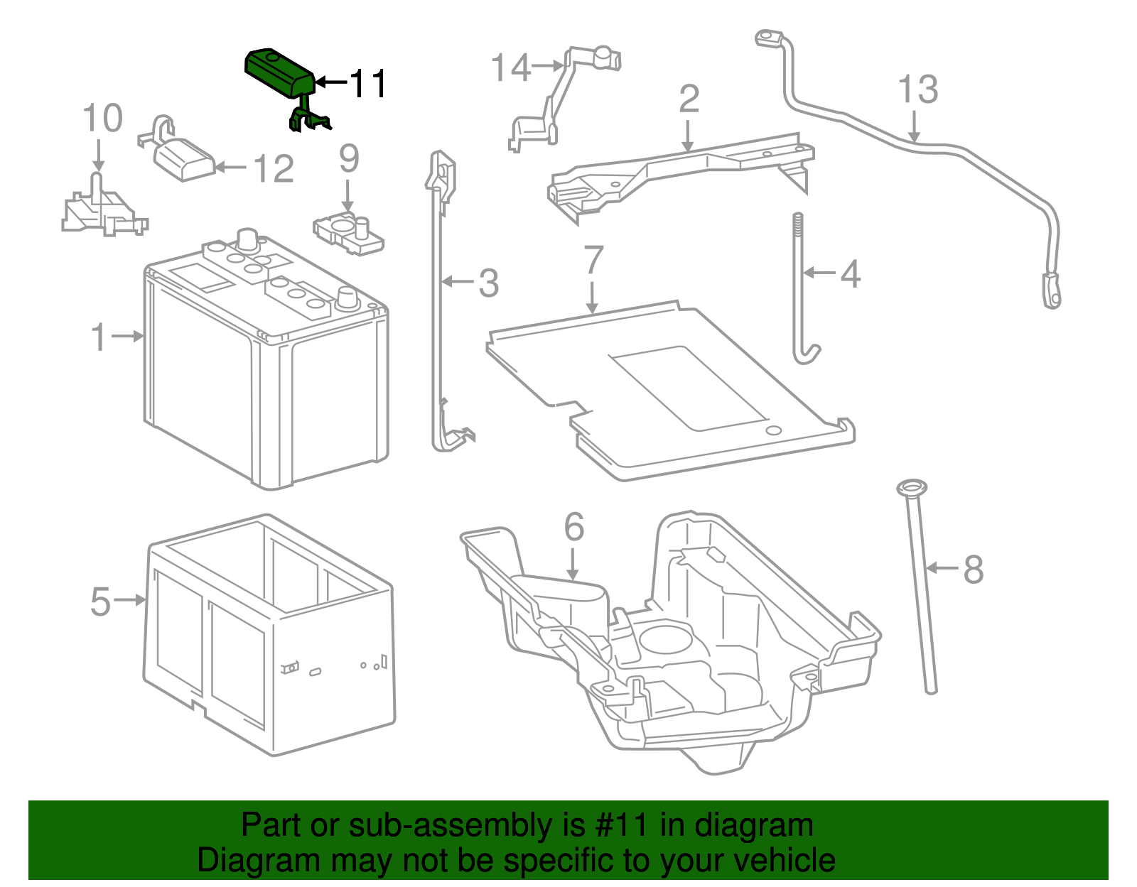 82821-24190 - High-Quality Battery Terminal Cover for 2015-2024 Lexus ...