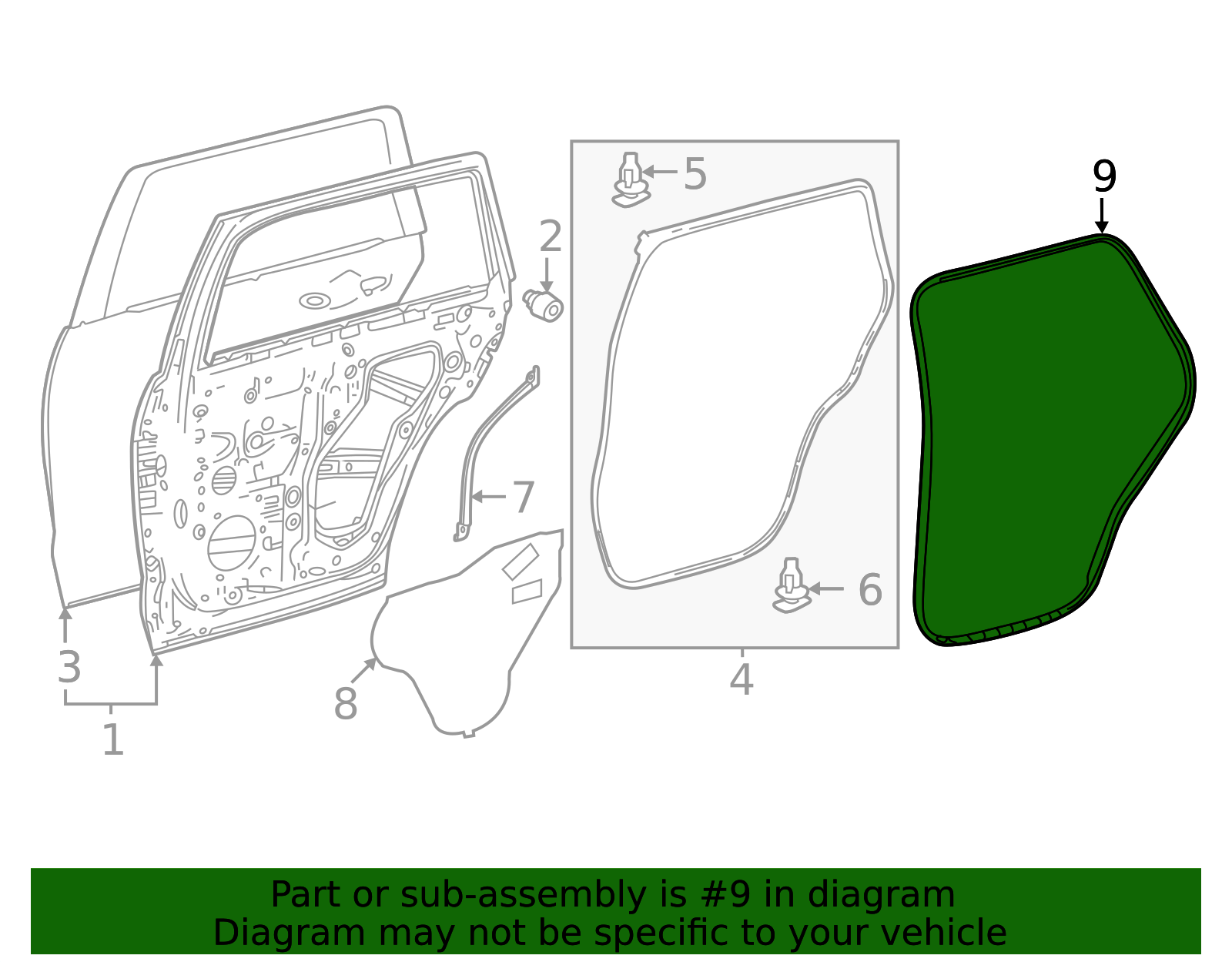 2025 Toyota 4Runner Door Weather-Strip 62331-35040 | Toyota Parts Center