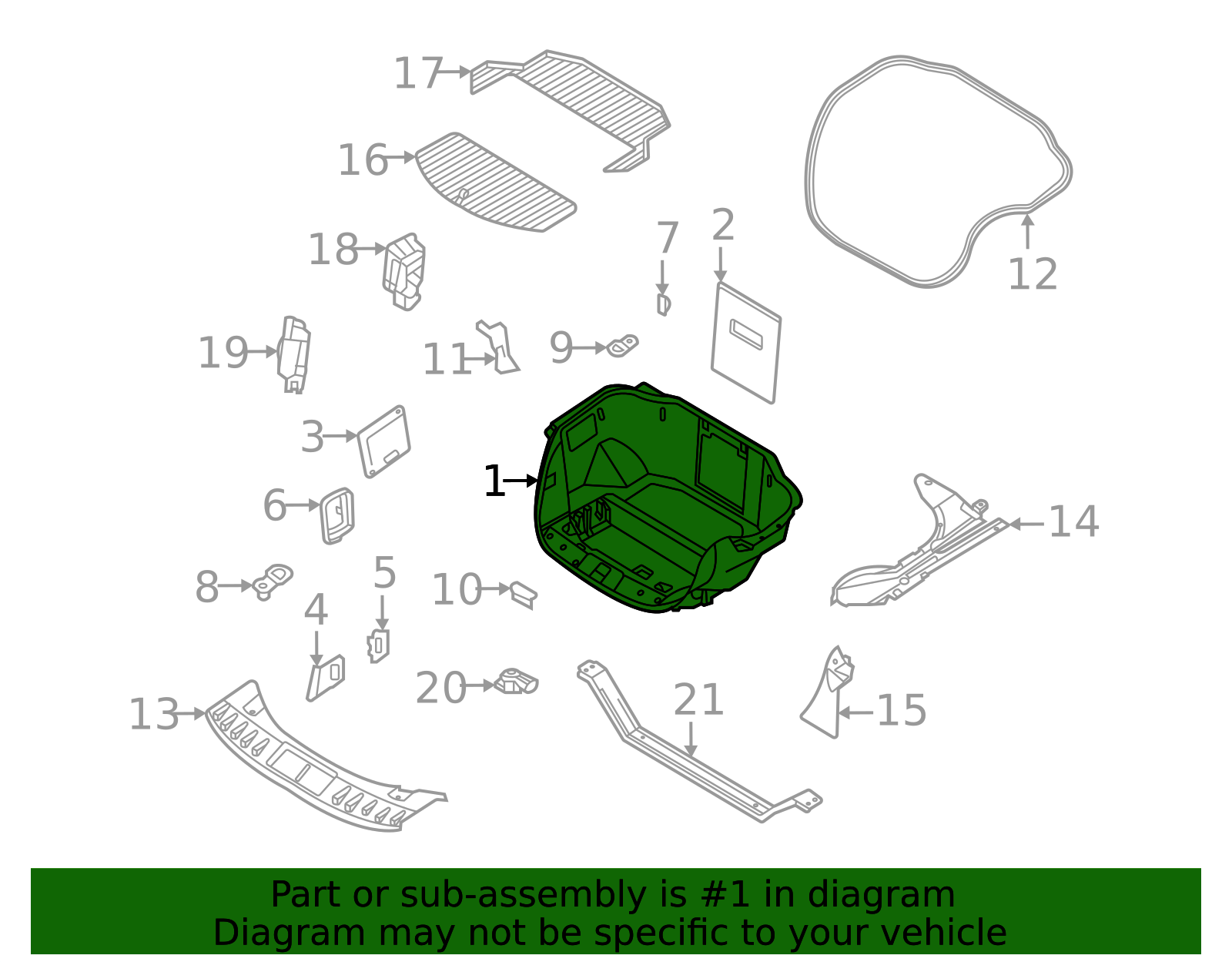 RL3Z-26457A04-AD - Compartment Assembly Stowage 2023-2025 Ford F-150 ...