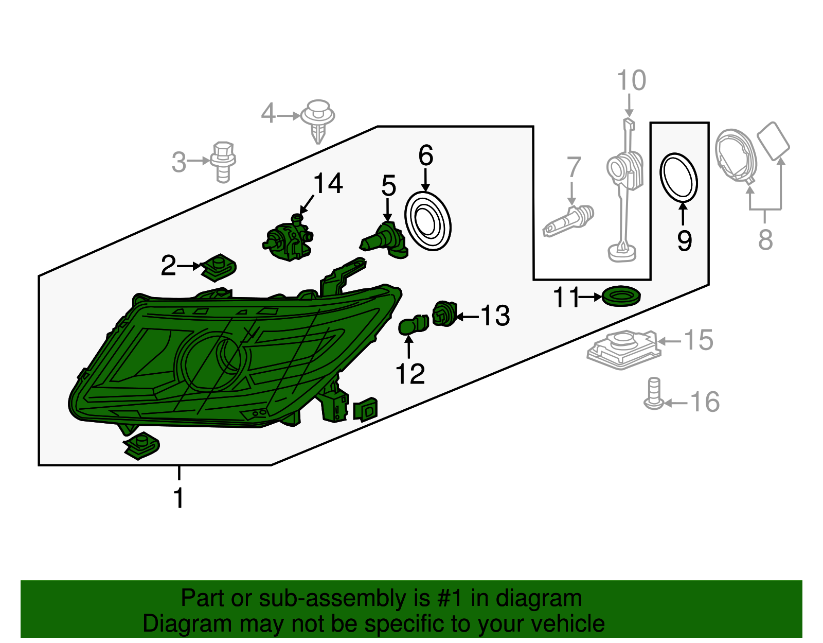33151-TK8-A22 - Composite Assembly 2014-2017 Honda Odyssey | Honda ...
