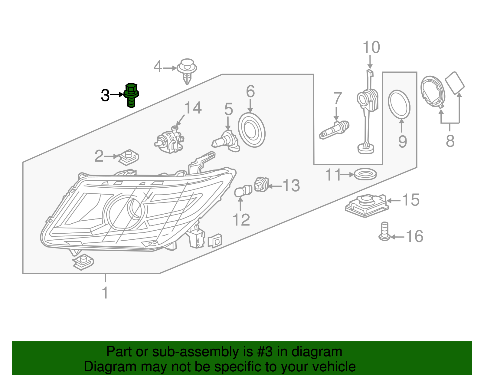 93405-06020-04 - Headlamp Assembly Bolt 2007-2025 Honda | Honda Parts ...