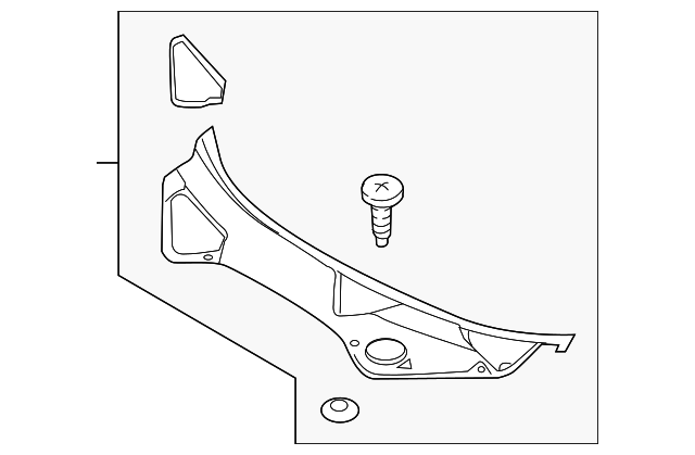 2010-2016 Porsche Panamera Cowl Top Panel 970-555-063-02-1E0 | Gaudin ...