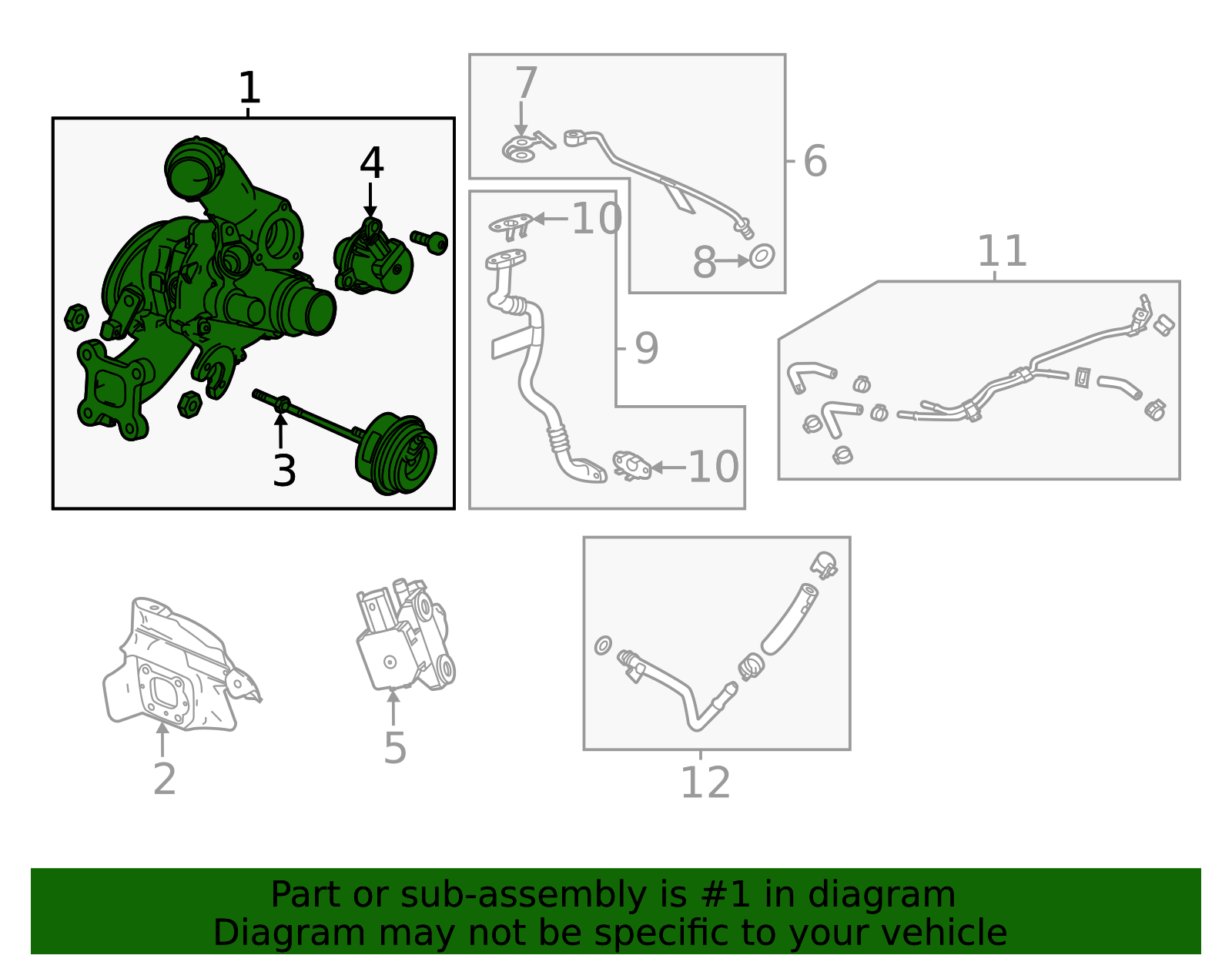 2022-2023 GM Compressor Air Intake Turbocharger 25204082 | OEM Parts Online