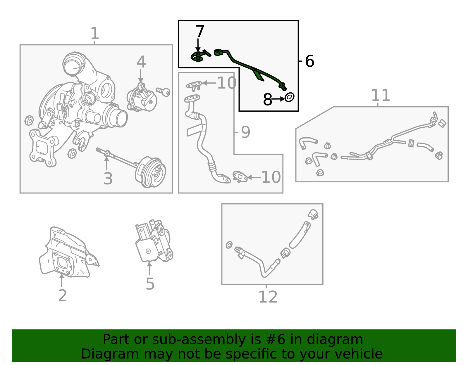 2020-2025 GM Turbocharger Oil Feed Pipe 55495320 GM | GMPartsDirect.com