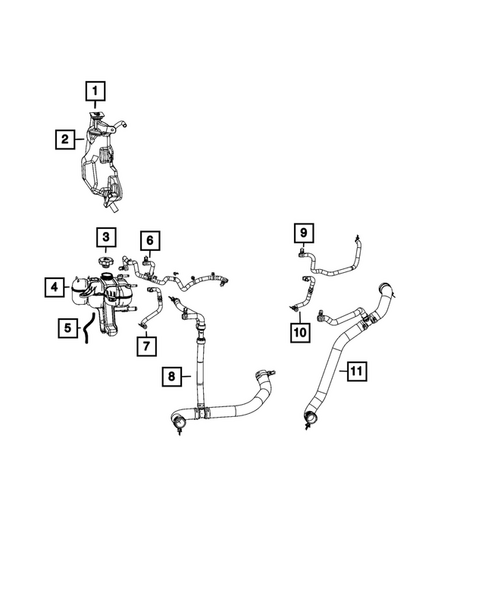 Engine Coolant Reservoir (Bottle) for 2018 Jeep Grand Cherokee | Mopar Warehouse Direct
