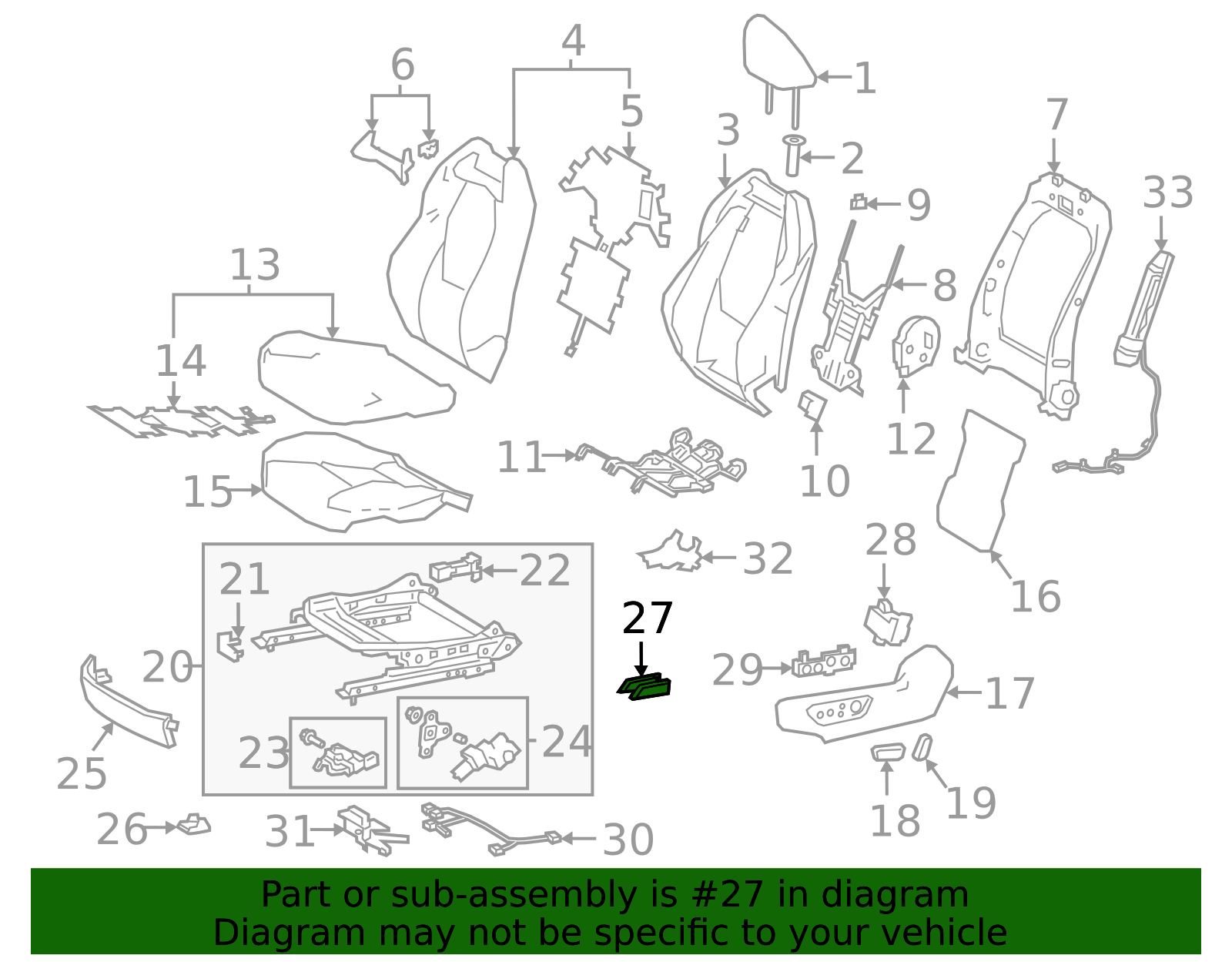 72125-0R020 - Seat Adjuster Rear Cover - 2018-2025 Toyota | OEM Genuine ...
