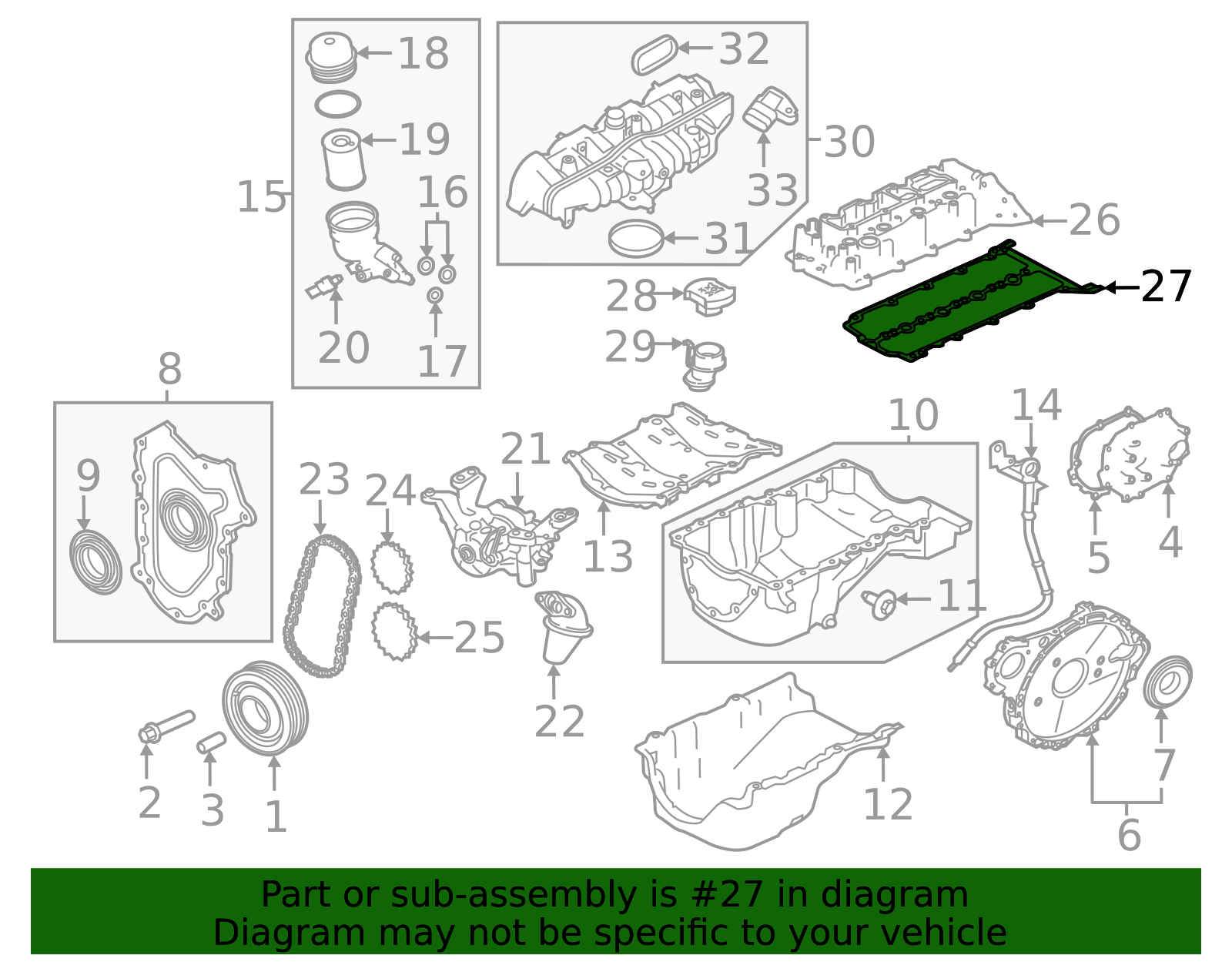 JDE38593 - Valve Cover Gasket 2018-2024 Jaguar | Jaguar of Raleigh Parts