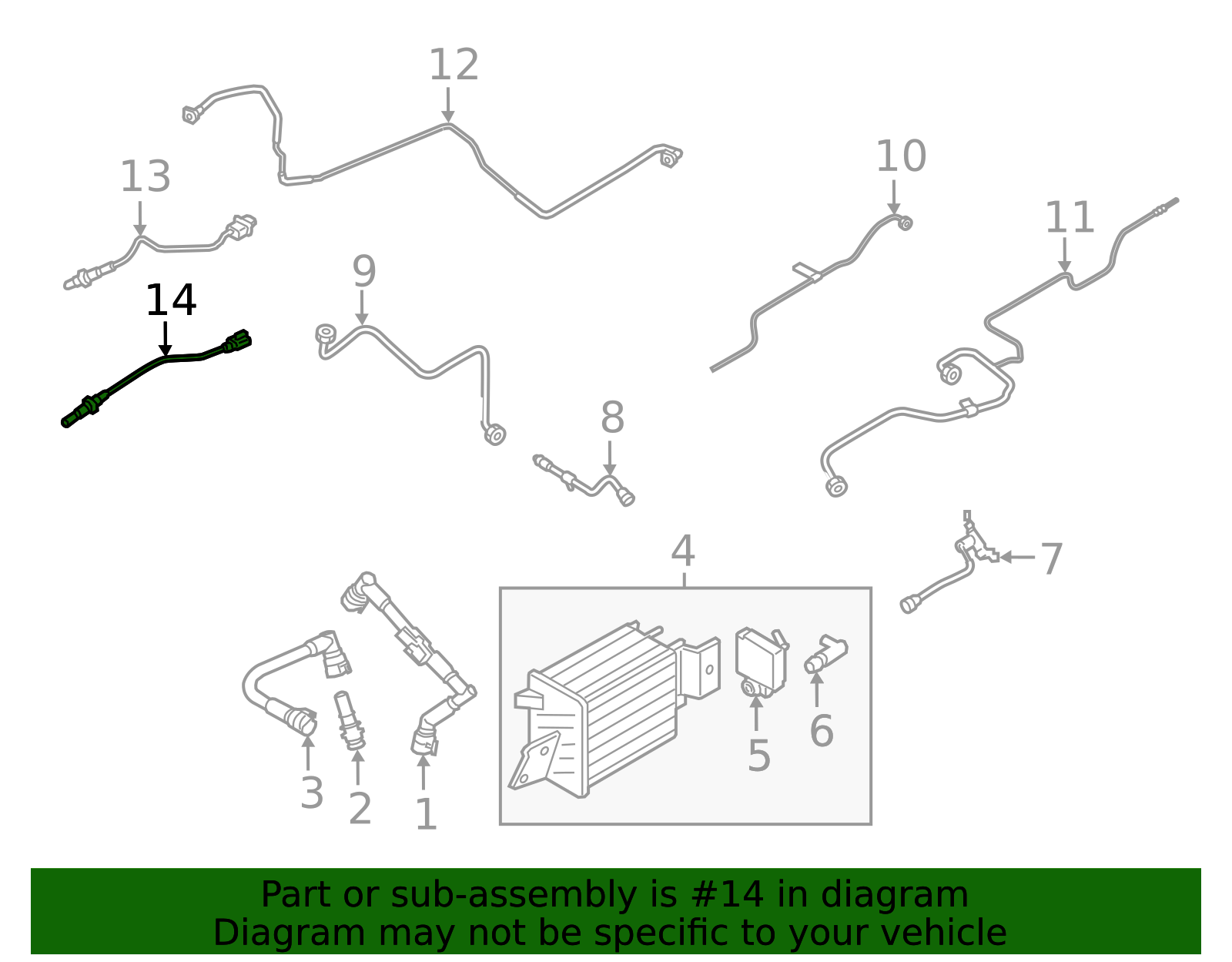 2016-2023 Ford Sensor Exhaust Gas Oxygen DY-1627 | OEM Parts Online