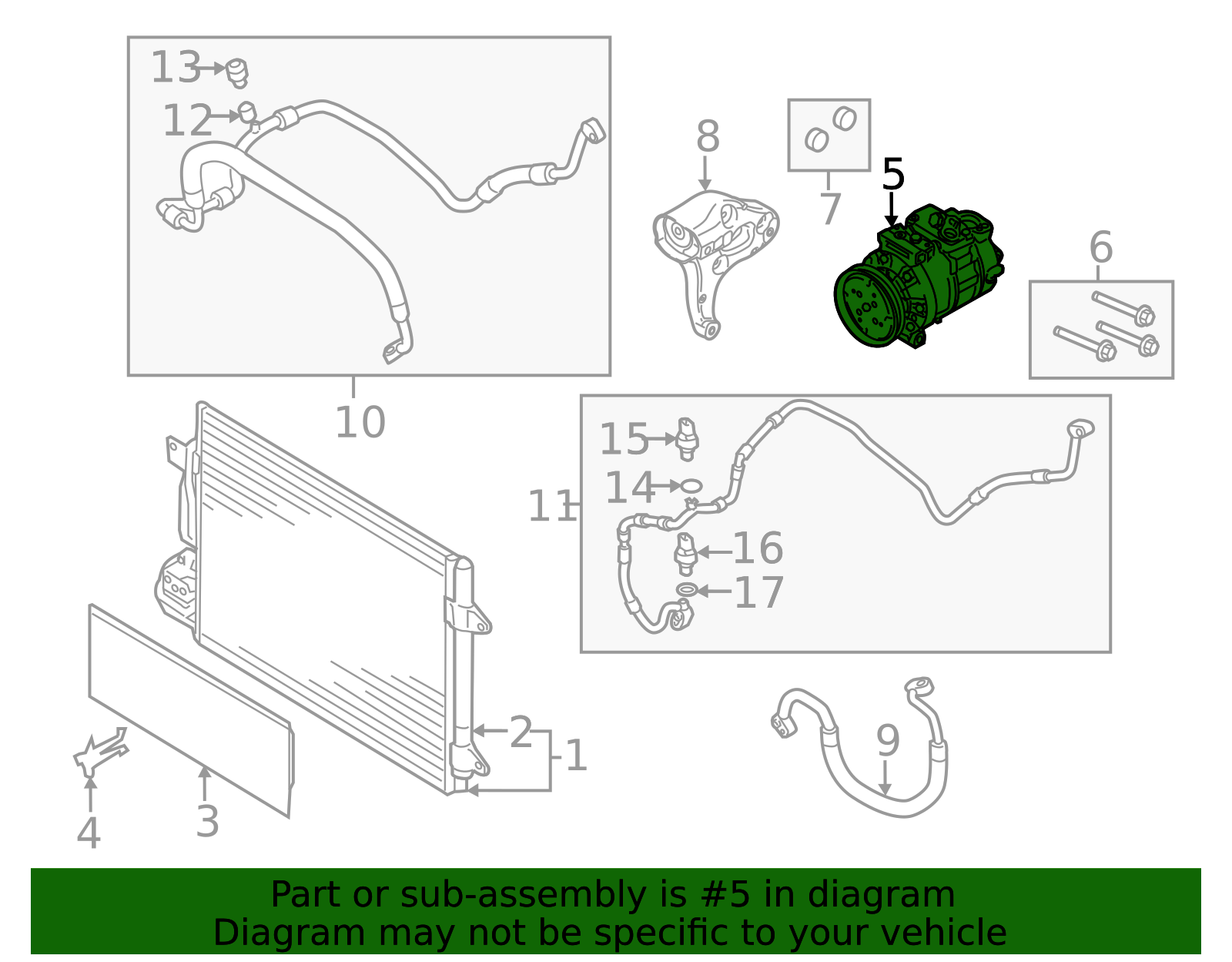 1K0-820-808-H - OEM NEW 2012-2018 Volkswagen Jetta Beetle Passat A/C ...