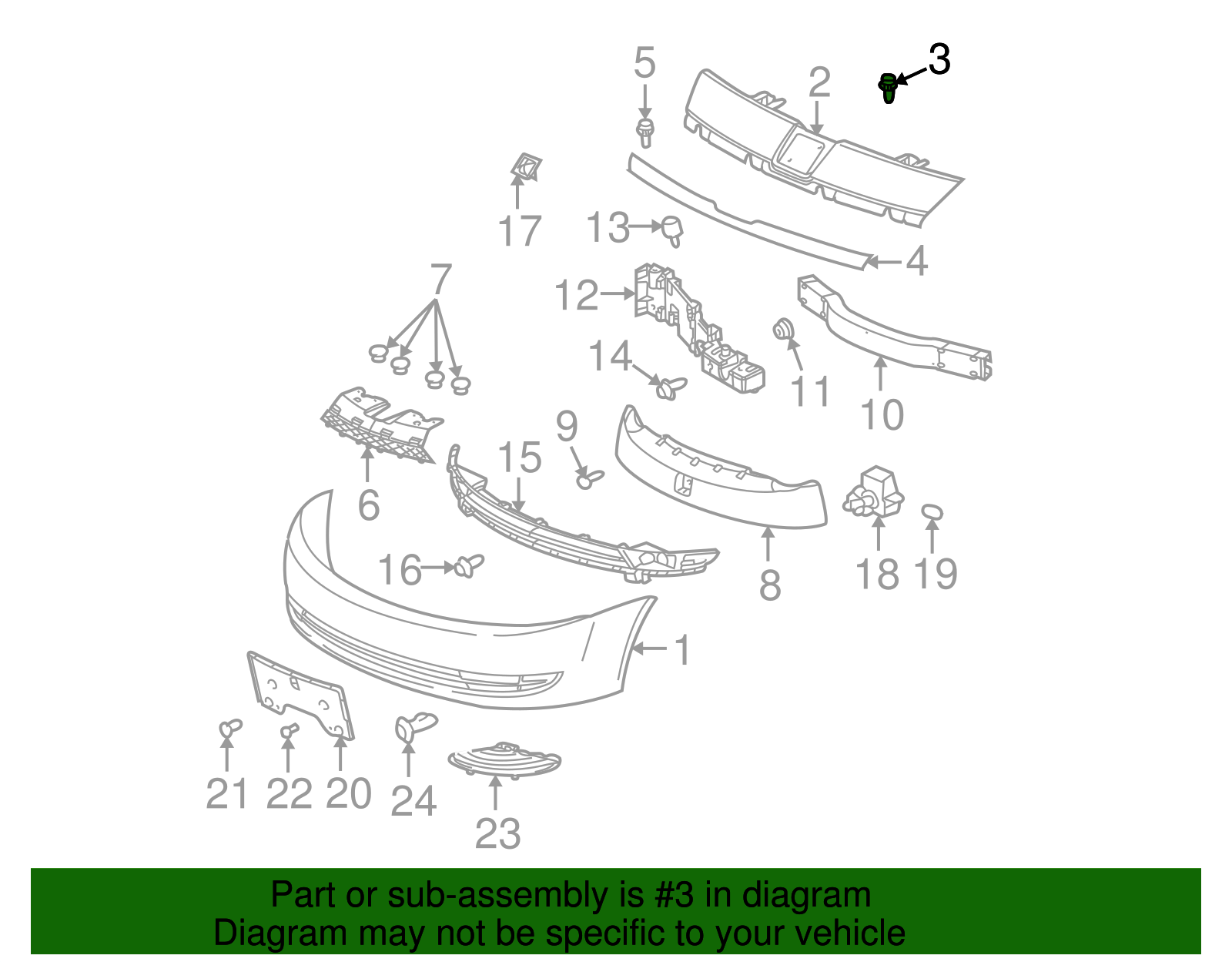 1992-2025 GM Headlamp Assembly Bolt (Replaces Part Number 11609489 ...