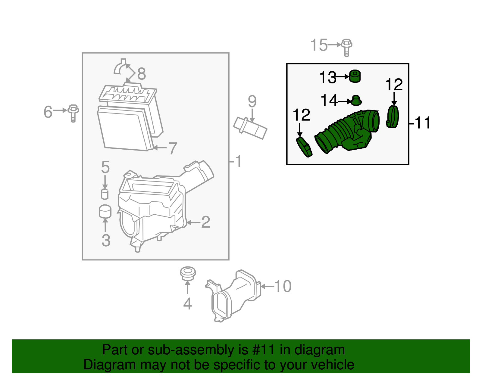 2009-2020 Nissan 370Z Rear Duct 16576-EY00A | Bill Kay Nissan Parts