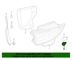 63117359245 - 2012-2018 BMW Tail Lamp Bulb (63-11-7-359-245) | BMW of ...