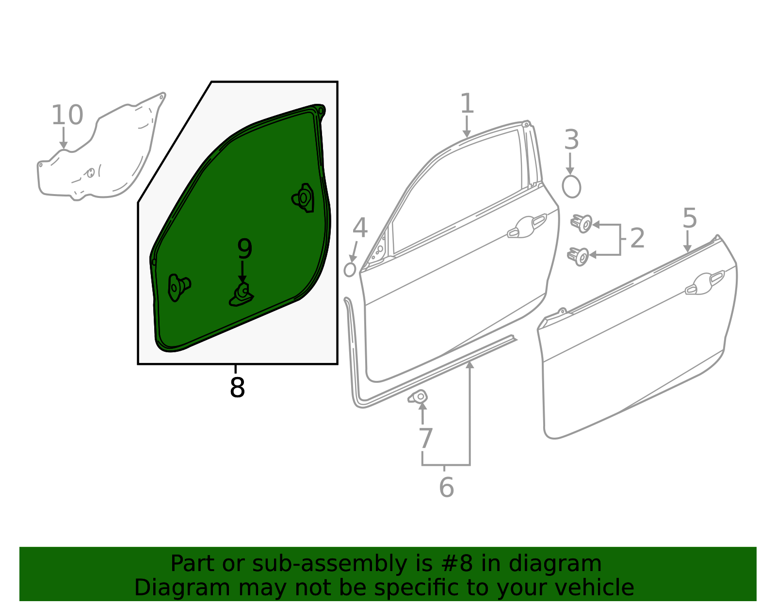 2016-2020 Honda Civic Door Weather-Strip 72350-TBG-A01 | Honda Factory ...