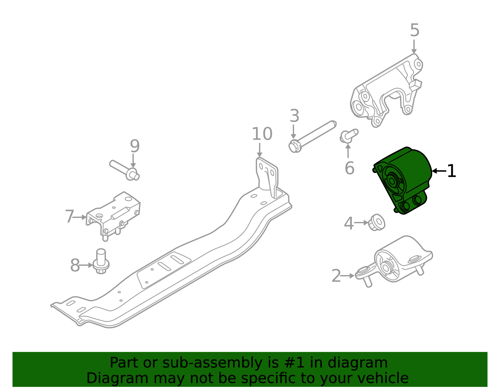 Genuine OEM Ford Part - Mount LC3Z-6038-D | Genuine OEM Ford Parts ...