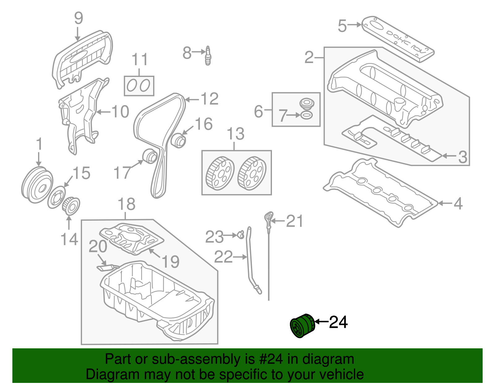 26300-02503 - Filter Assembly-Engine O 1994-2005 Kia | Kia.Parts Store