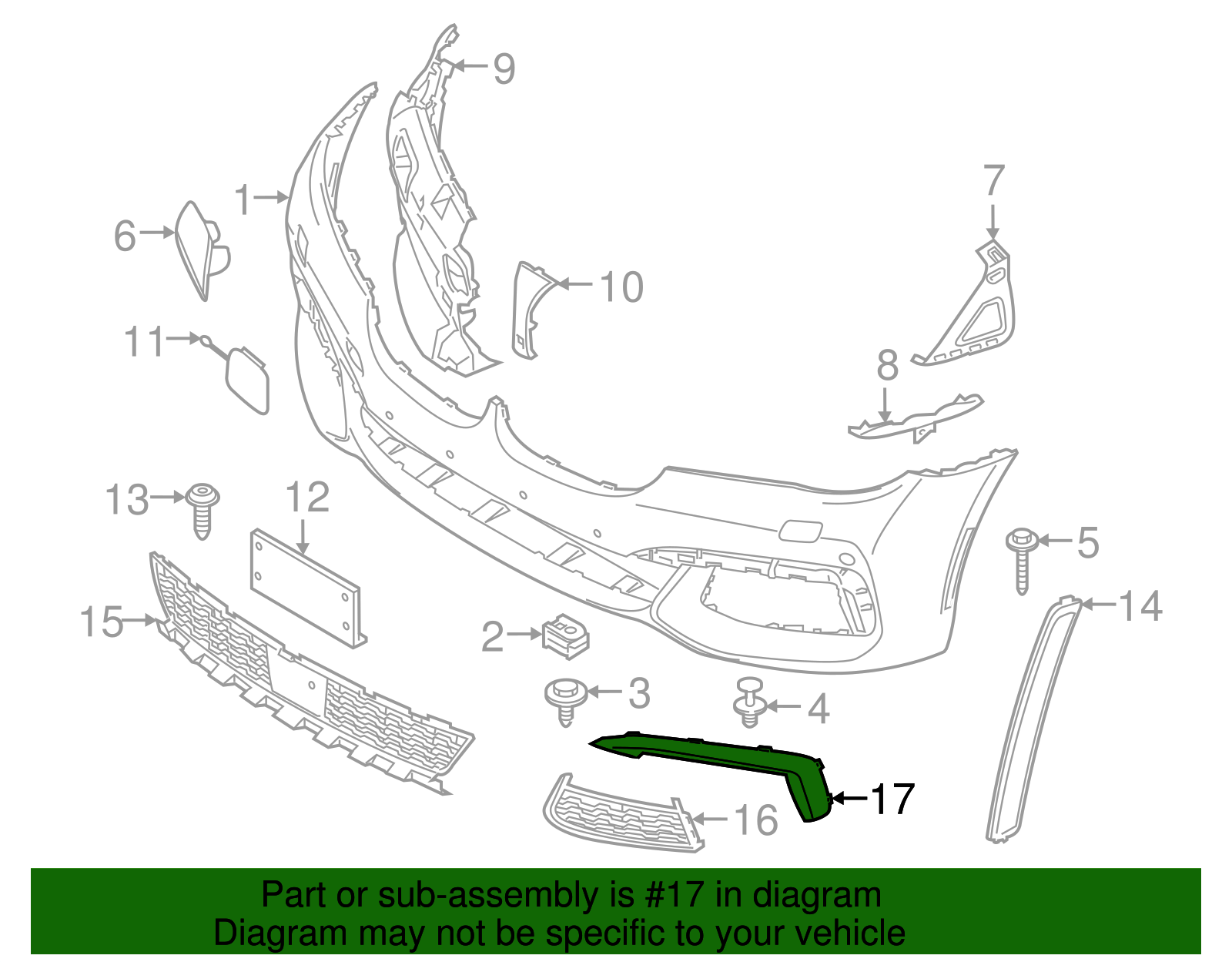 51118061119 - 2016-2019 BMW Upper Molding (51-11-8-061-119) | BMW of ...