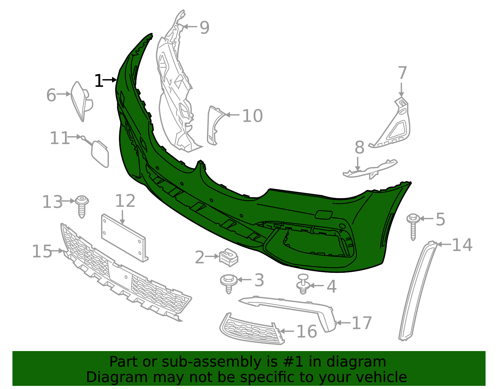51118064755 - Bumper Cover (51-11-8-064-755) | BMW of South Atlanta Parts