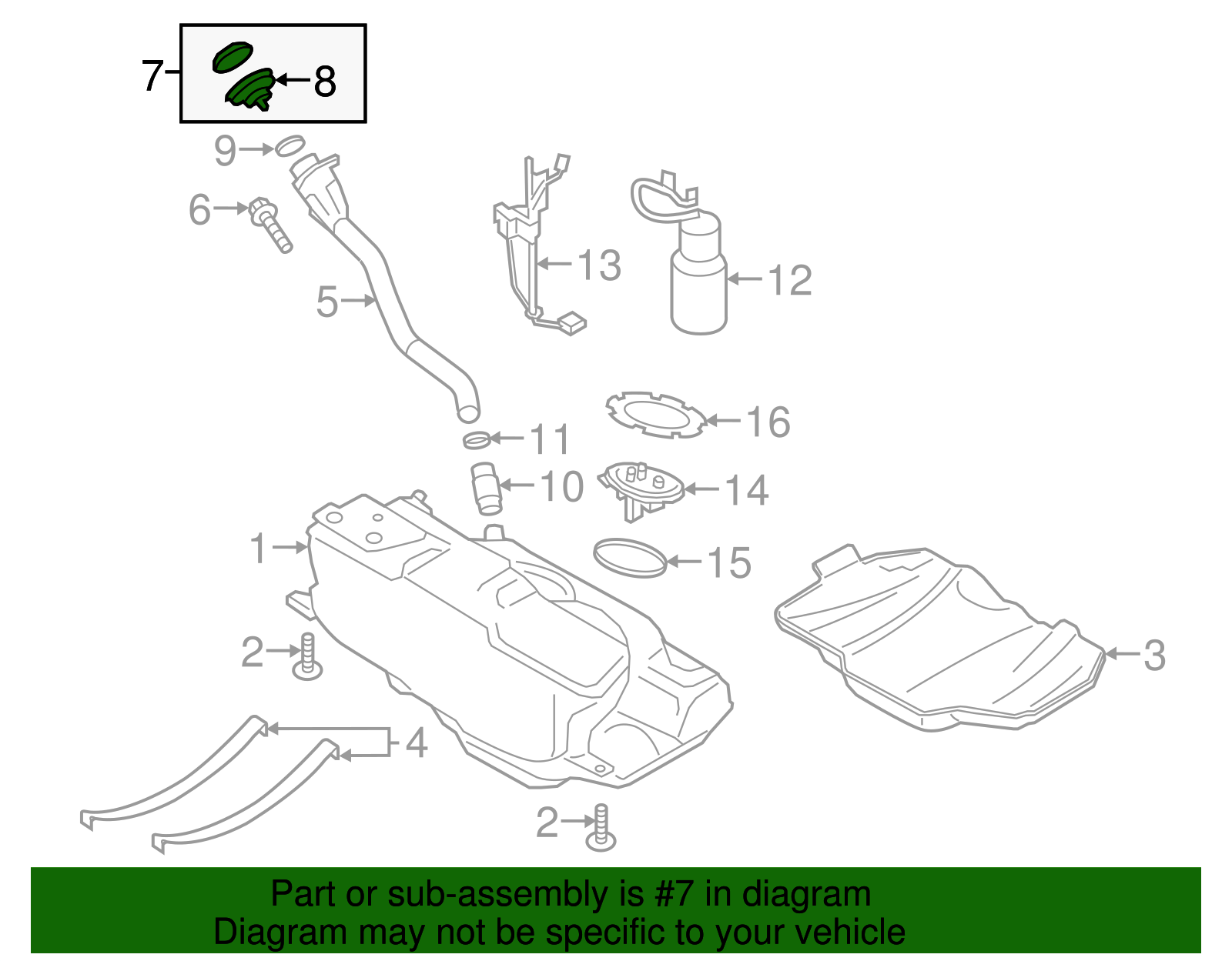 2012-2024 Porsche Fuel Cap 991-201-241-01 | Sunset Porsche Parts