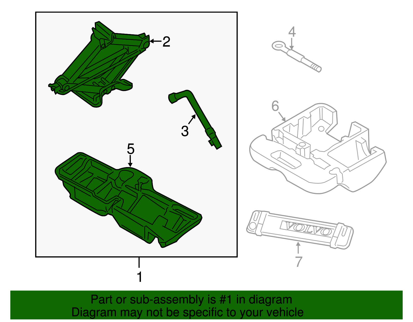 2011-2018 Volvo Jack Assembly 31316306 | OEM Parts Online
