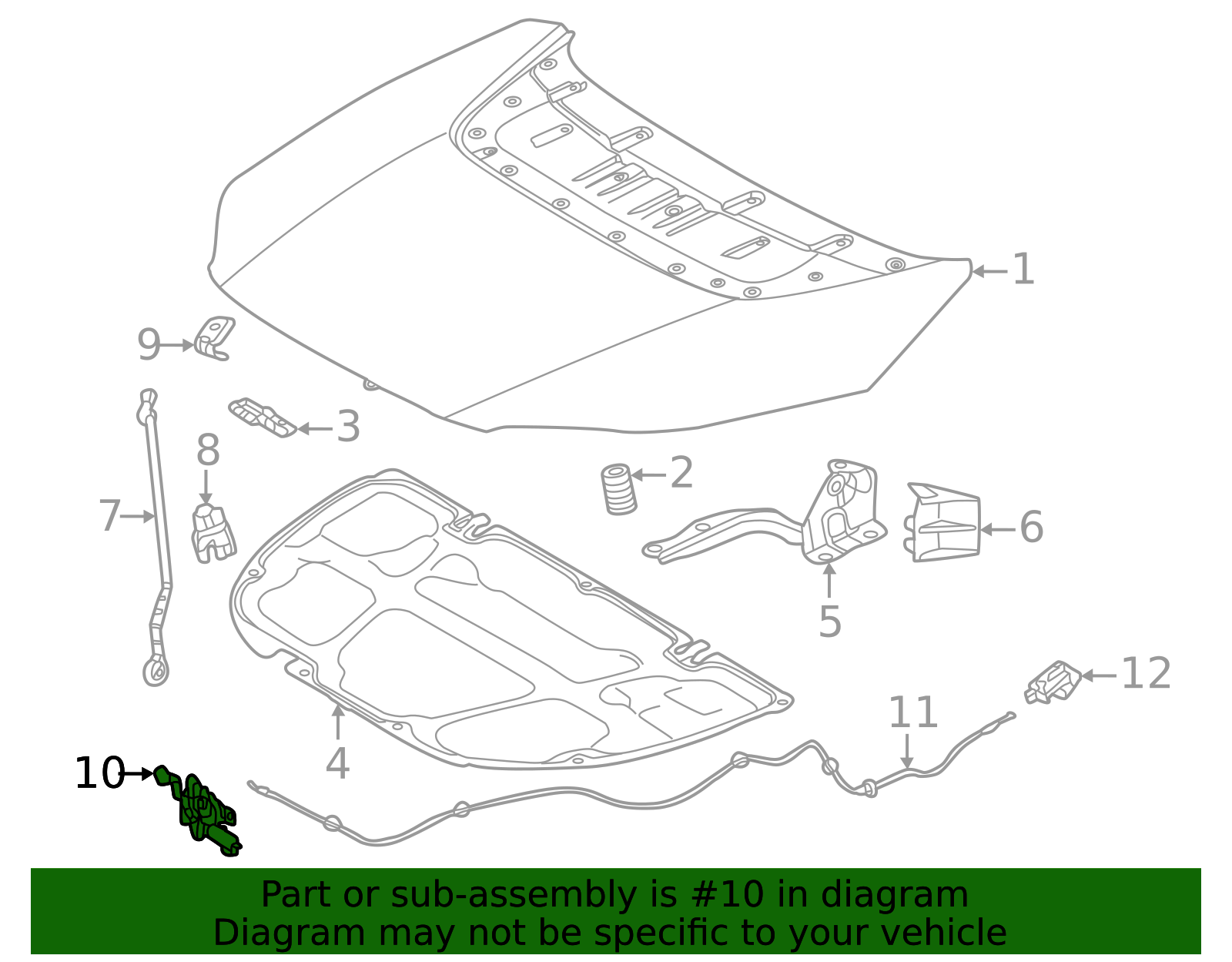 2023-2025 Toyota bZ4X Latch Assembly 53510-42170 | Toyota Parts Center