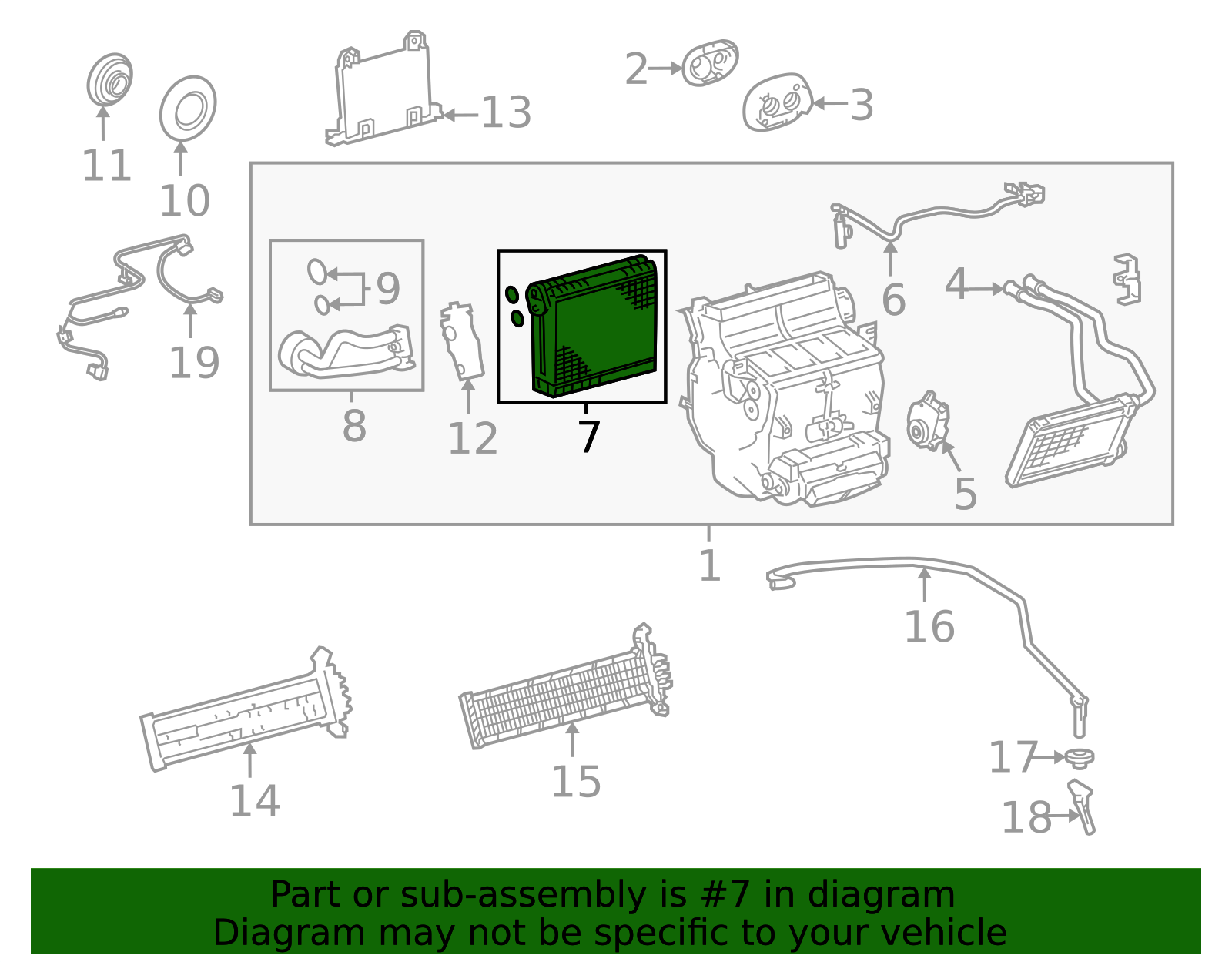 2023-2025 Toyota Sequoia Evaporator Core 88501-0C180 | Toyota Parts Center