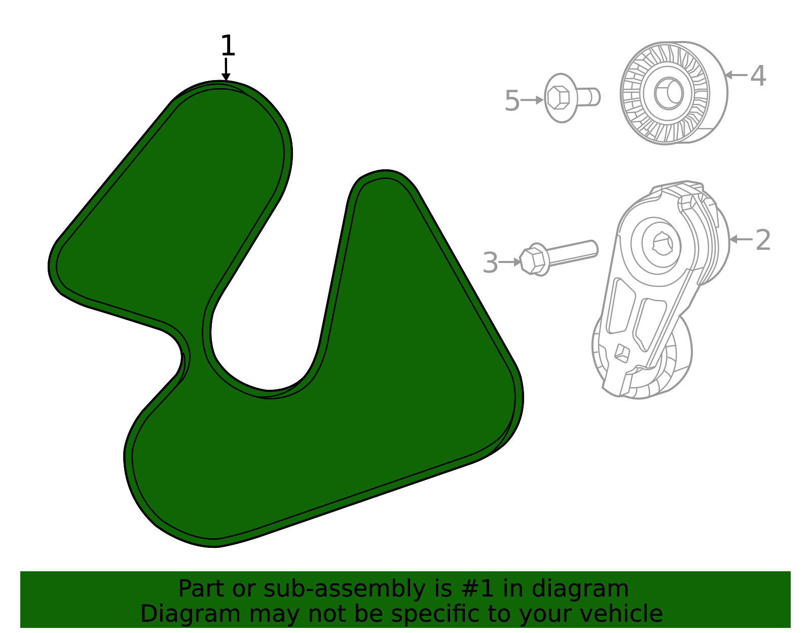 Serpentine Belt 04627397AC | Mopar Parts Canada
