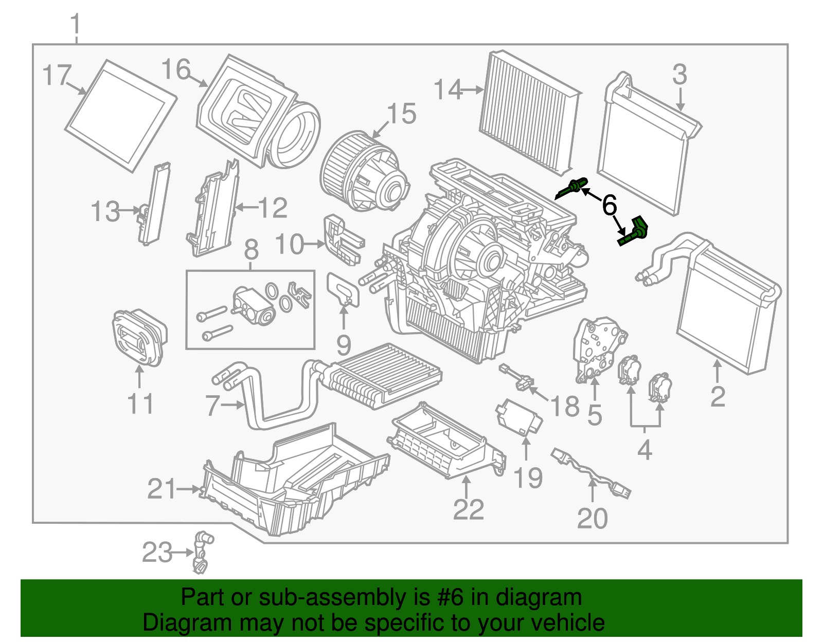 2012-2023 Ford Motorcraft™ A/C Evaporator Temperature Sensor YH-1803 ...
