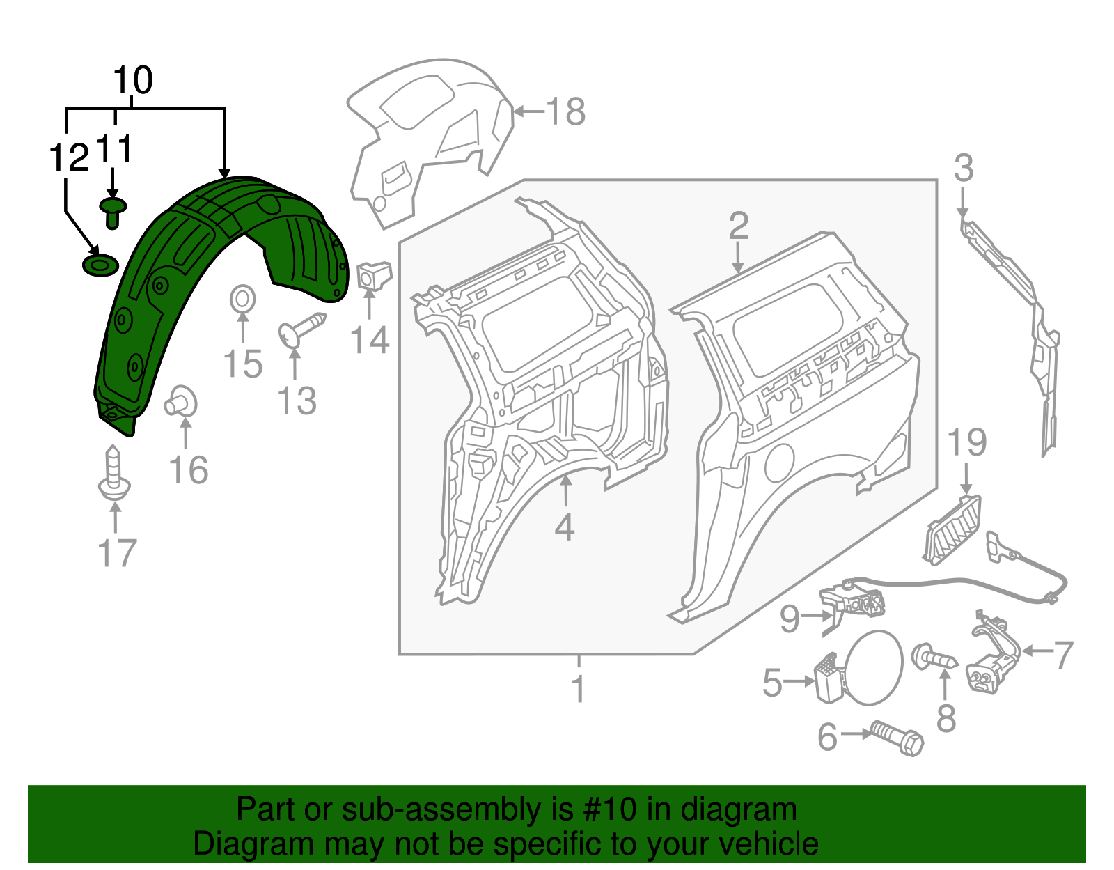2015-2018 Kia Sedona | Splash Shield | 86821-A9000 | Kia Auto Parts