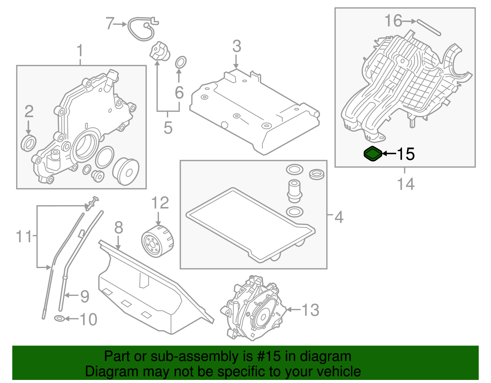 Genuine BMW 11-61-8-535-547 | Engine Intake Manifold Gasket | FREE ...