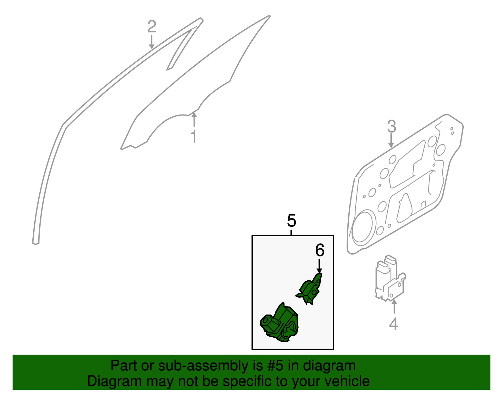 2011-2015 Hyundai Sonata Window Motor 82450-3S011 | OEM Parts Online