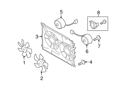 Cooling Fan for 2006 Subaru B9 Tribeca | Subaru Parts Store