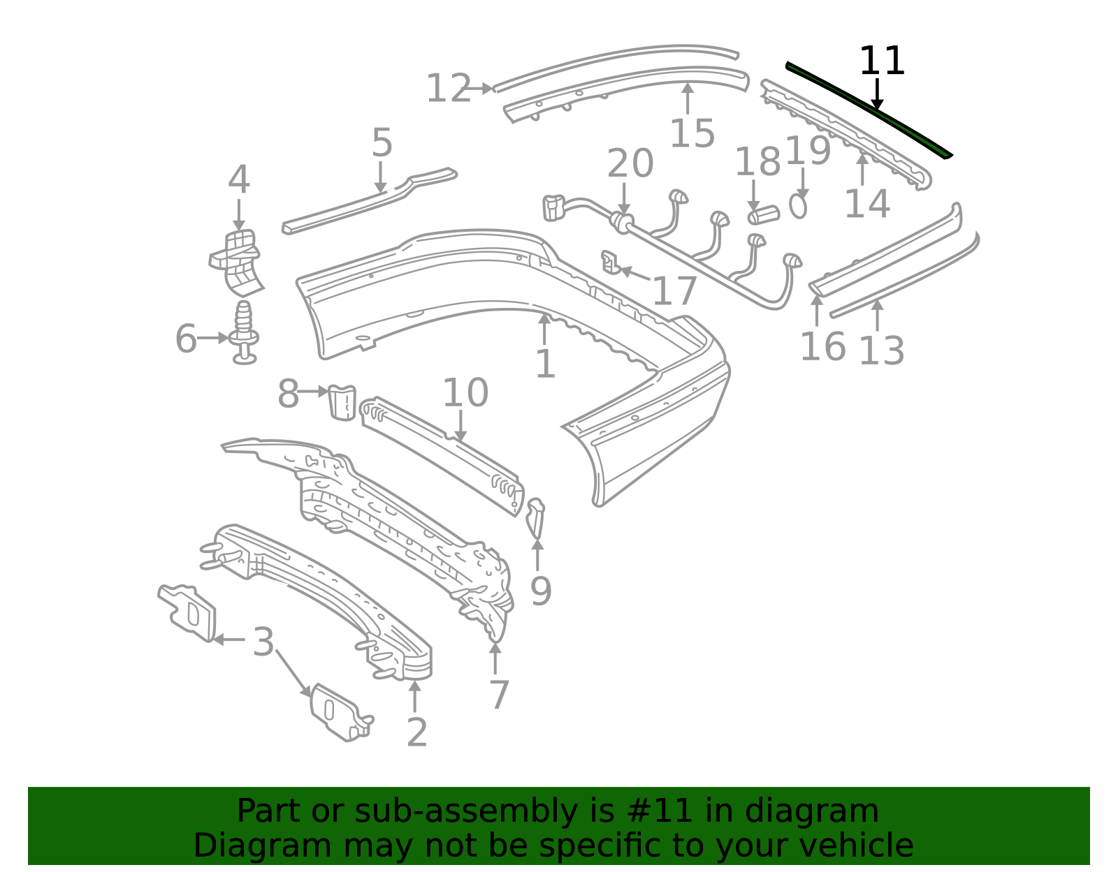 215-885-00-74 - Trim Molding 2000-2006 Mercedes-Benz | Mercedes-Benz ...