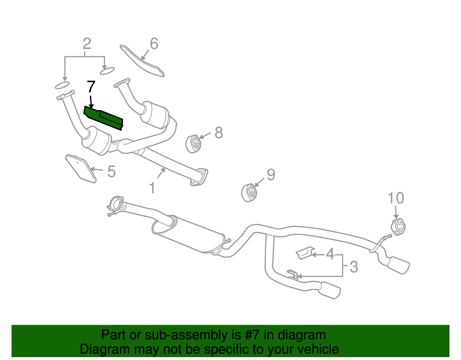 2003-2006 Chevrolet SSR Heat Shield 15128706 | Capital Chevy Parts