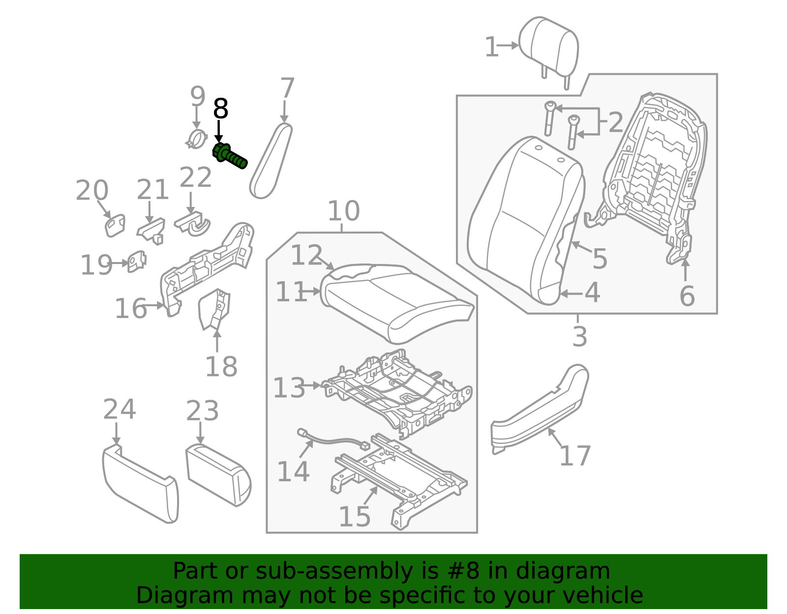 89908-A9700 - Armrest Screw 2015-2018 Kia Sedona | Kia.Parts Store