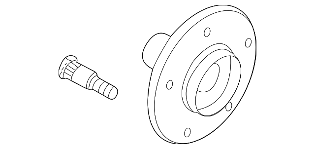 2001-2011 Mazda Tribute Hub Assembly EF91-26-150B | RealMazdaParts.com