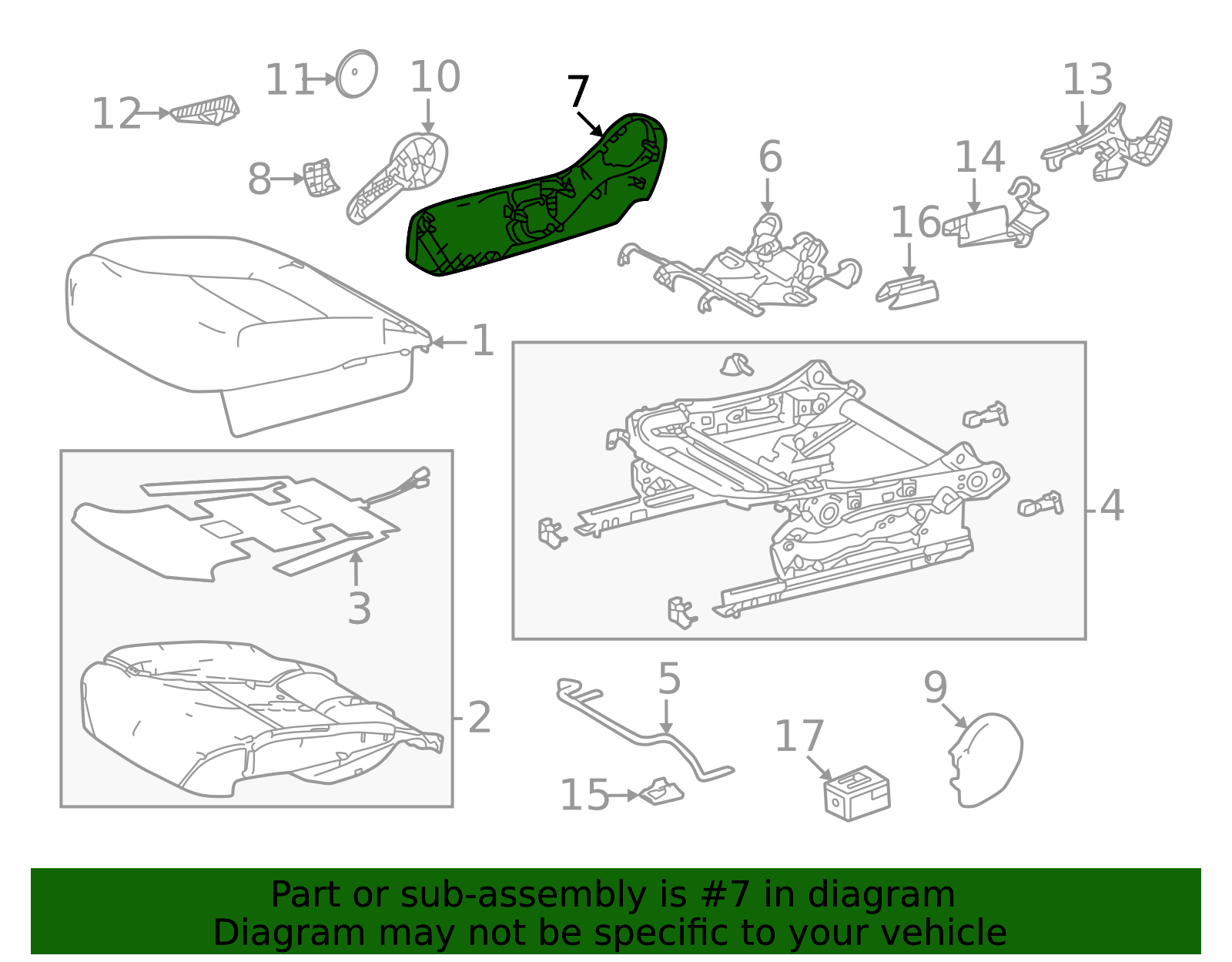 71811-35180-C0 - Seat Trim Panel Longo Toyota Parts