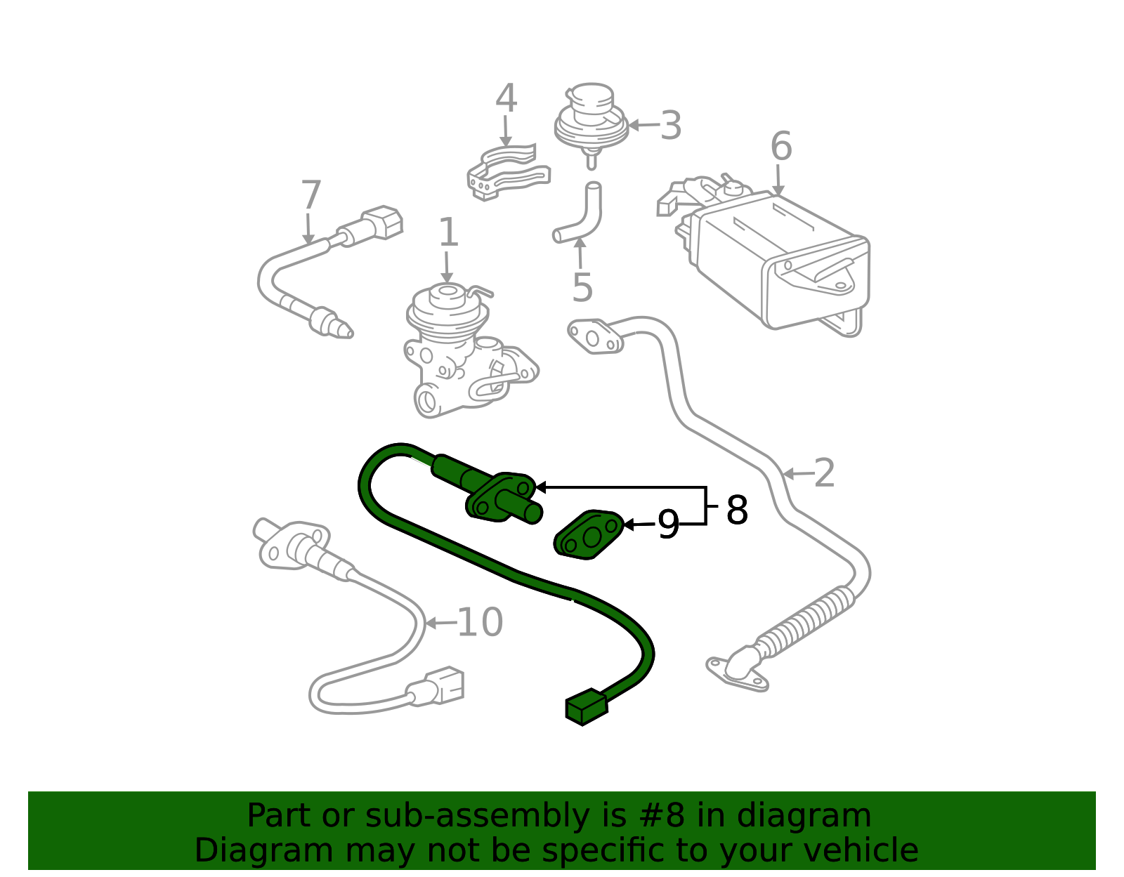2001-2003 Toyota Tacoma 2001-2003 Toyota Tacoma - Oxygen Sensor 89465 ...