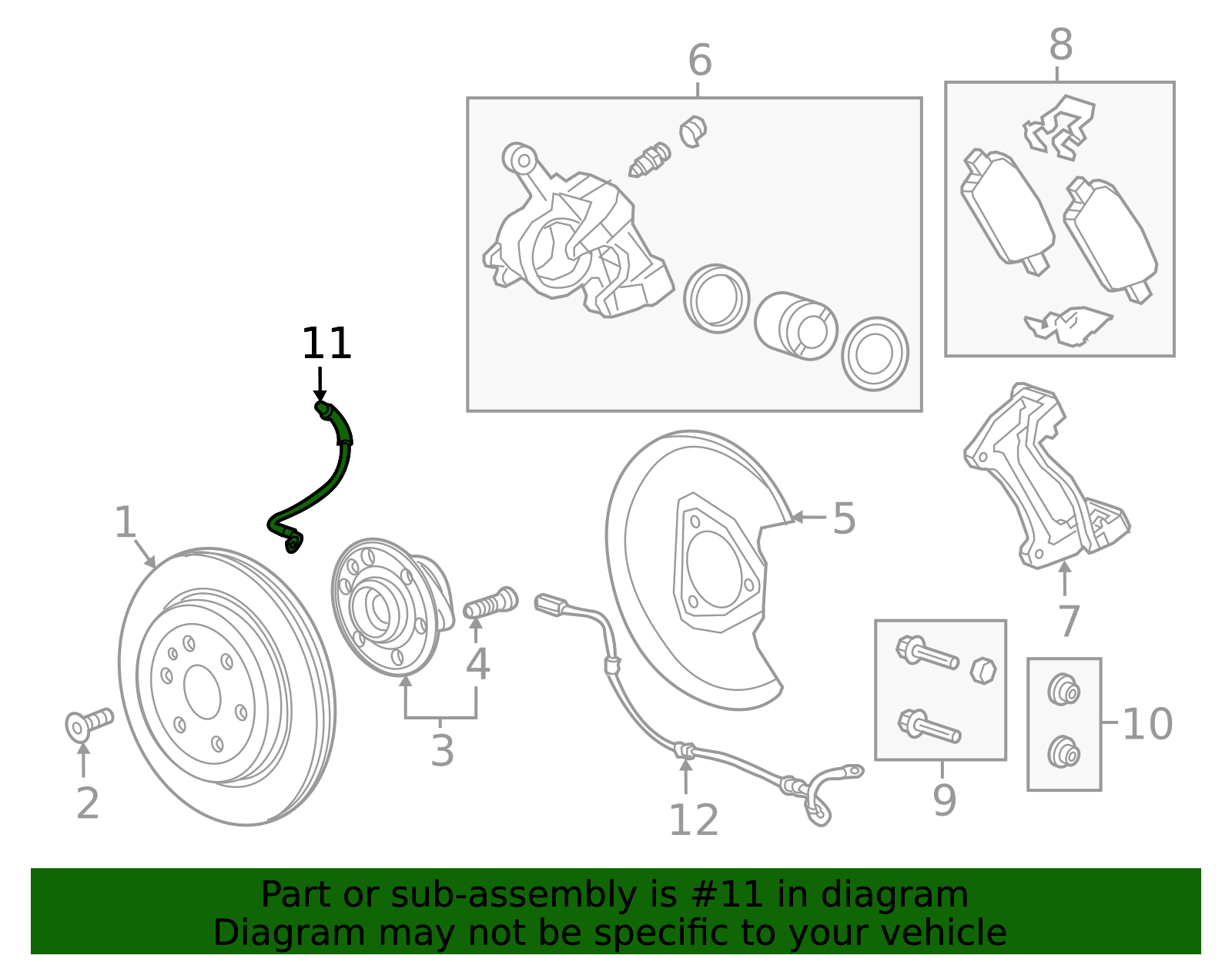 2020-2025 GM Brake Hose 86529169 | Courtesy Parts