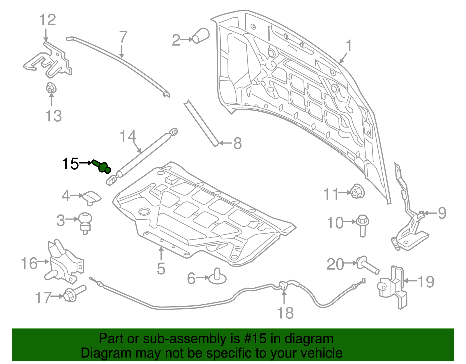 W713029-S439 - Lift Cylinder Ball Stud 2008-2025 Ford | Ford Parts Direct