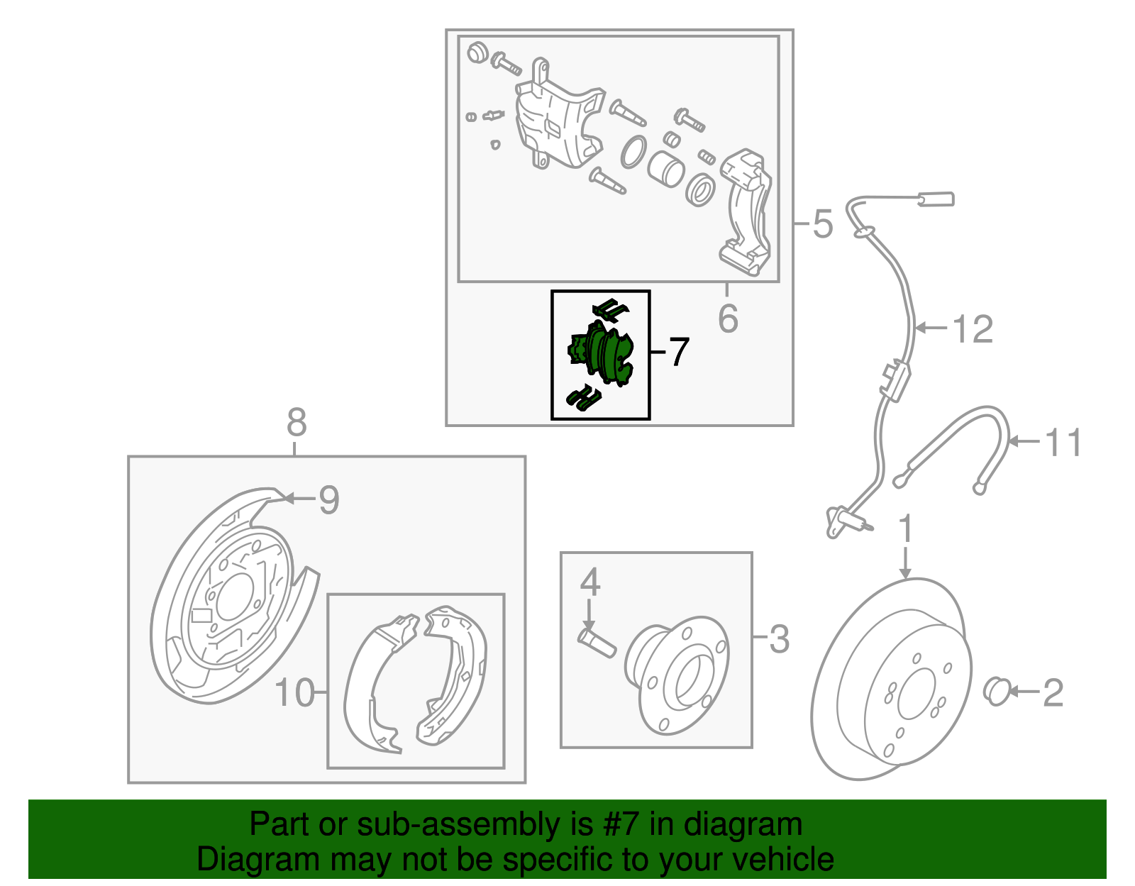 2011-2017 Hyundai Brake Pads Rear 58302-3QA10 | OEM Parts Online