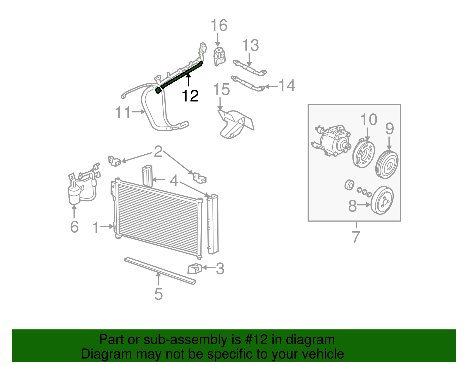 2003-2006 Ford | Liquid Line | 2L1Z-19835-EA | Walls' Ford Parts