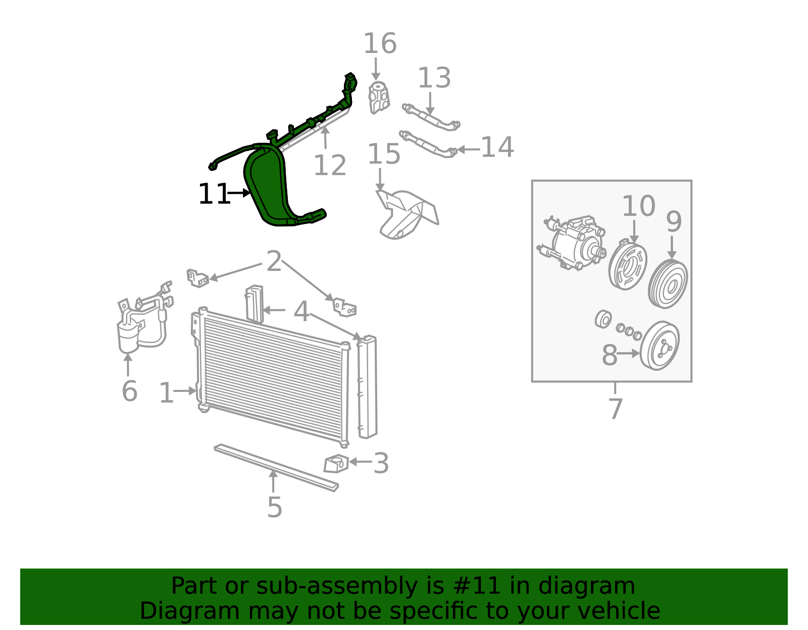 JU2Z-19D734-G - 2002-2006 Ford Hose & Tube Assembly - Motorcraft (YF ...