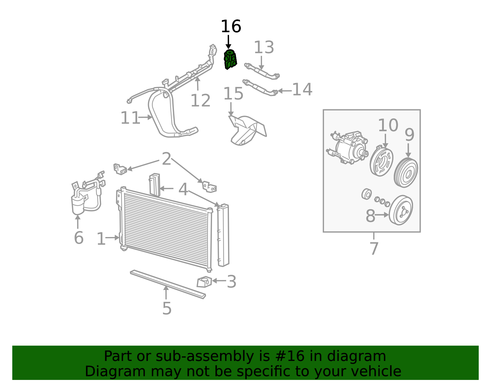 2003-2004 Ford A/C Expansion Valve 2L1Z-19849-AB | Ford OEM Parts Outlet