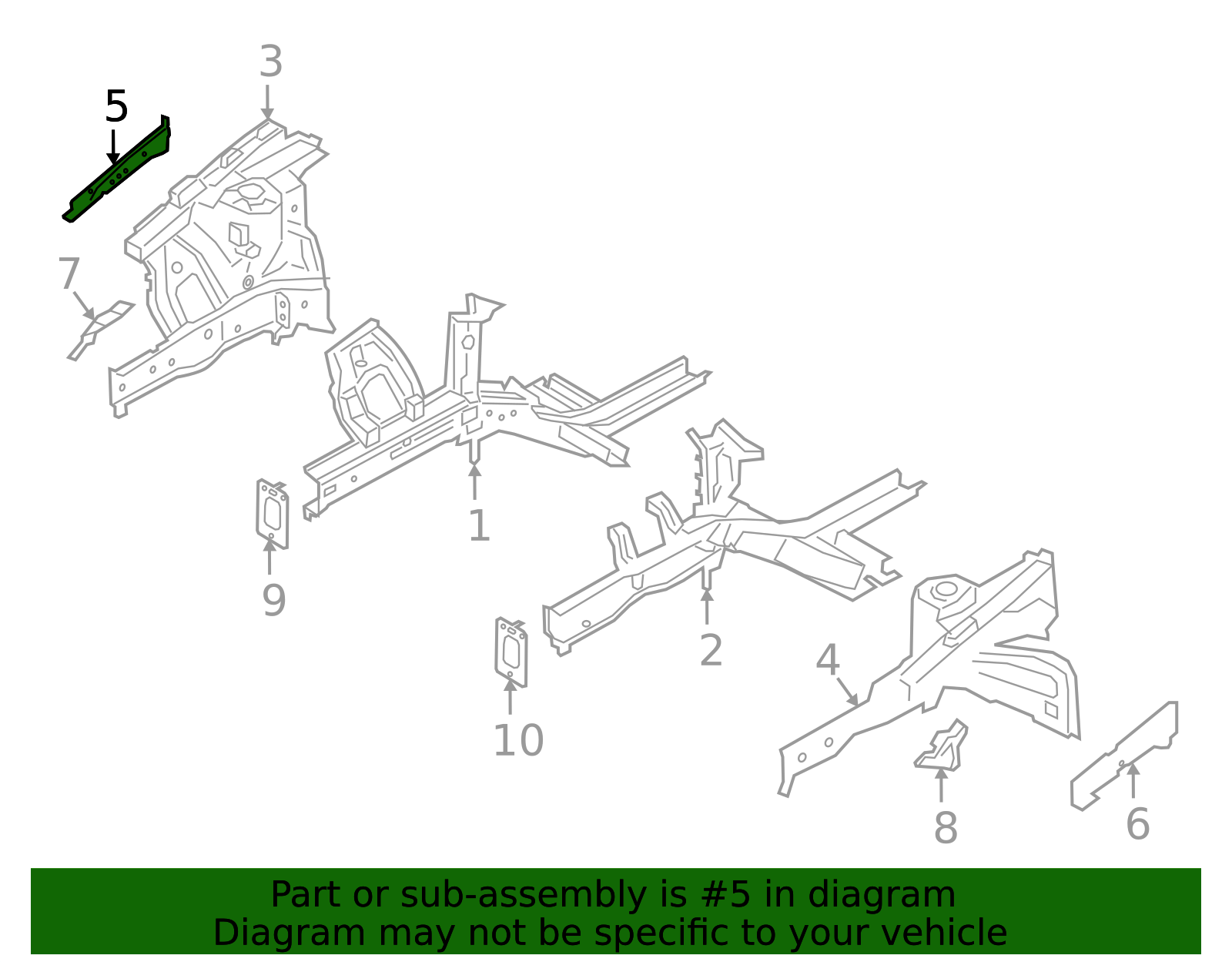 64584-M6000 - Apron Reinforced 2019-2024 Kia Forte | Kia.Parts Store