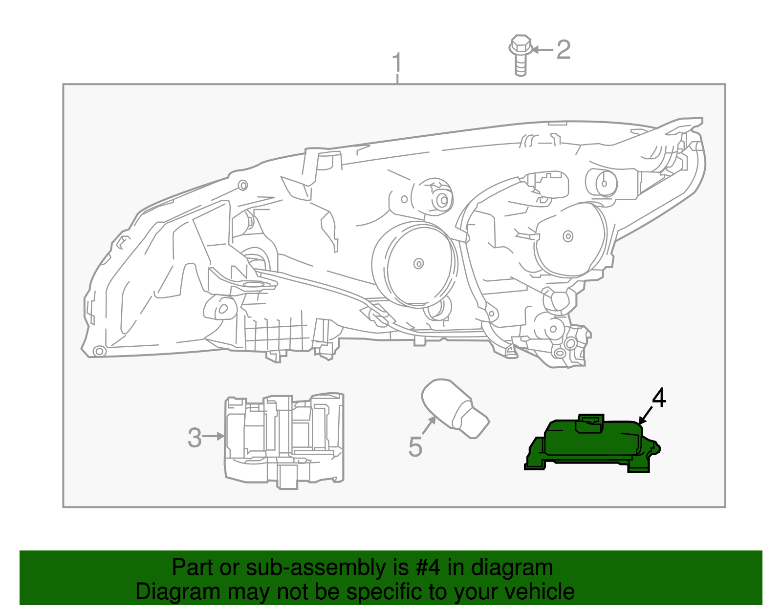 2018-2025 Nissan LEAF Led Unit 26055-8992C | Bill Kay Nissan Parts