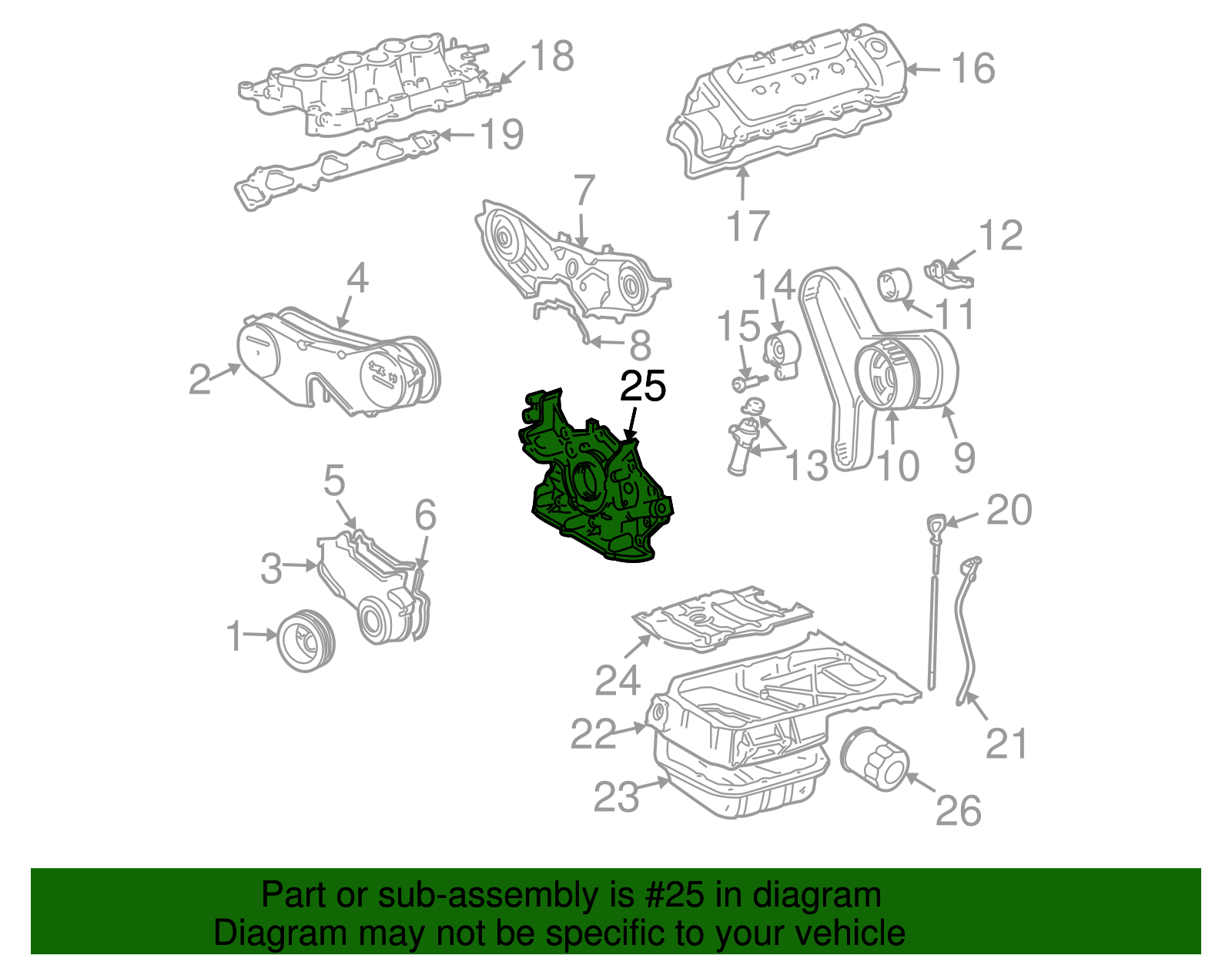2001-2010 Toyota Oil Pump 15100-0A040 | Toyota Parts Center