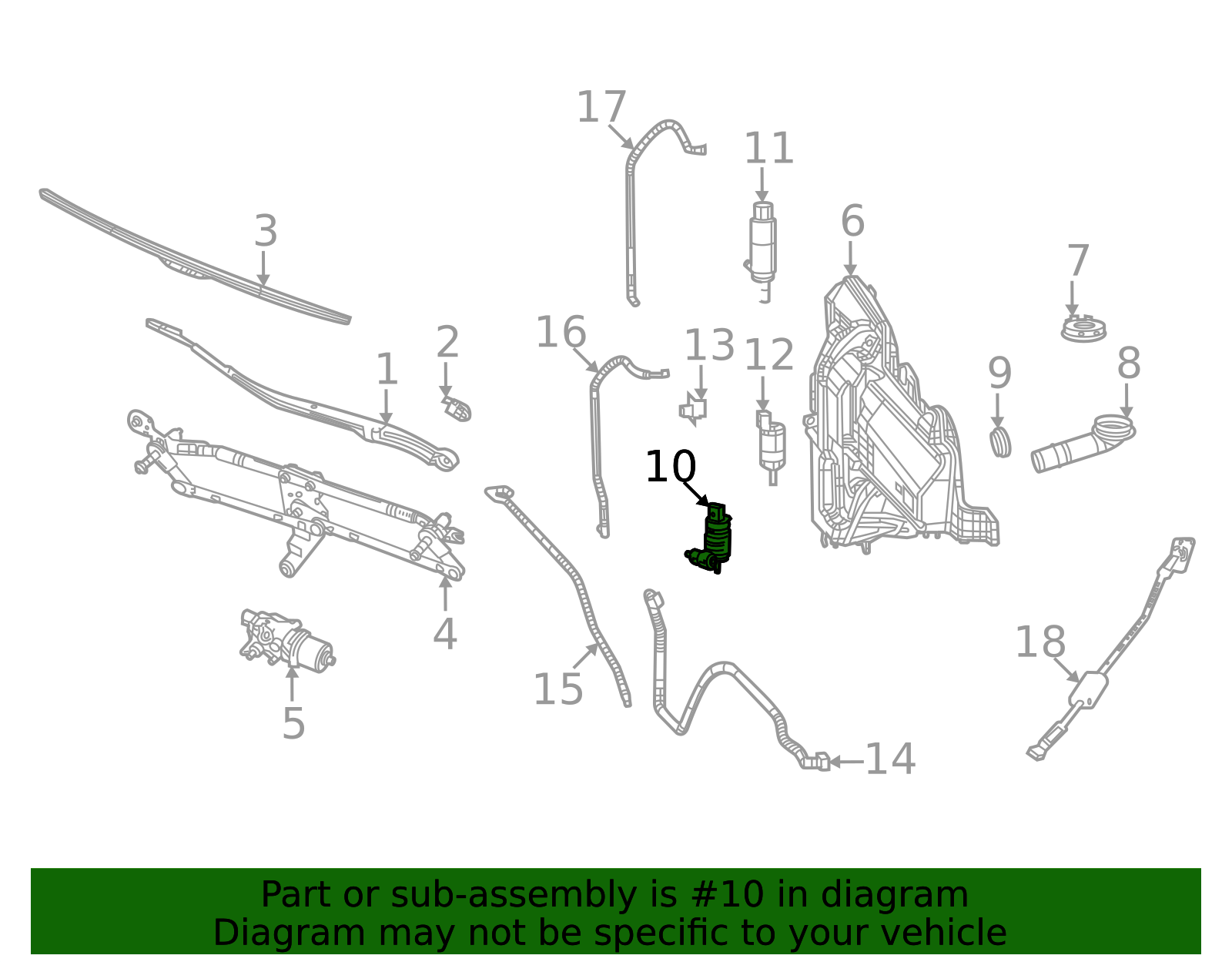 Washer Pump 68507271AA | Mopar Parts Canada